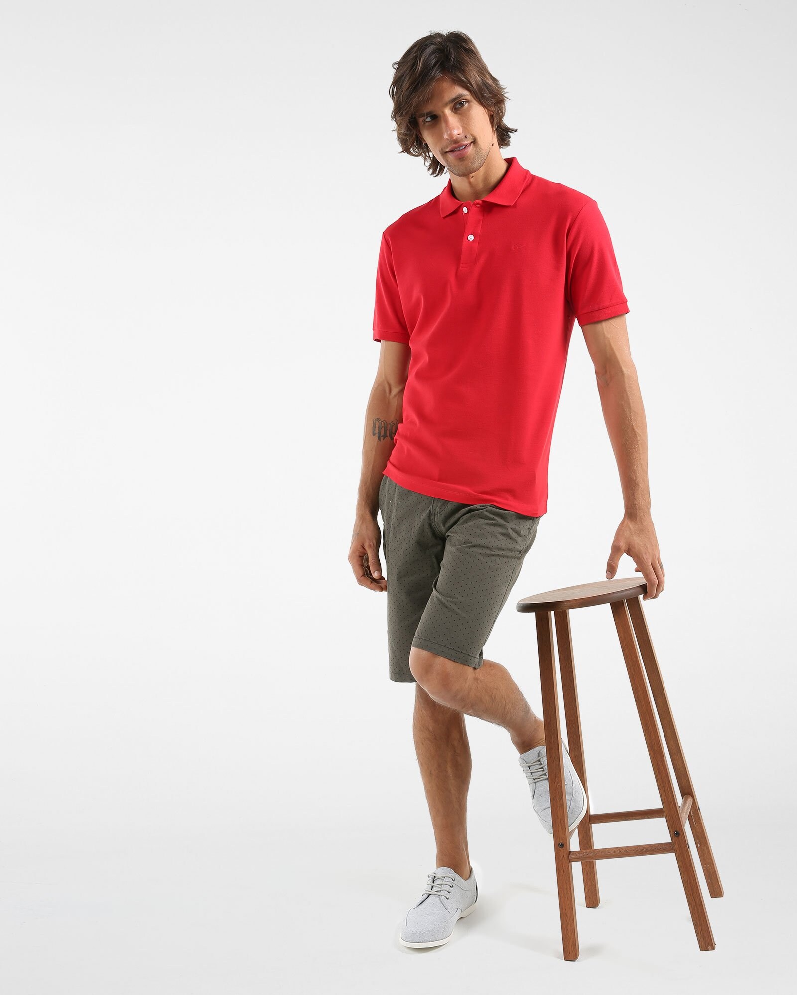 Riachuelo | Polo Básica - Vermelho