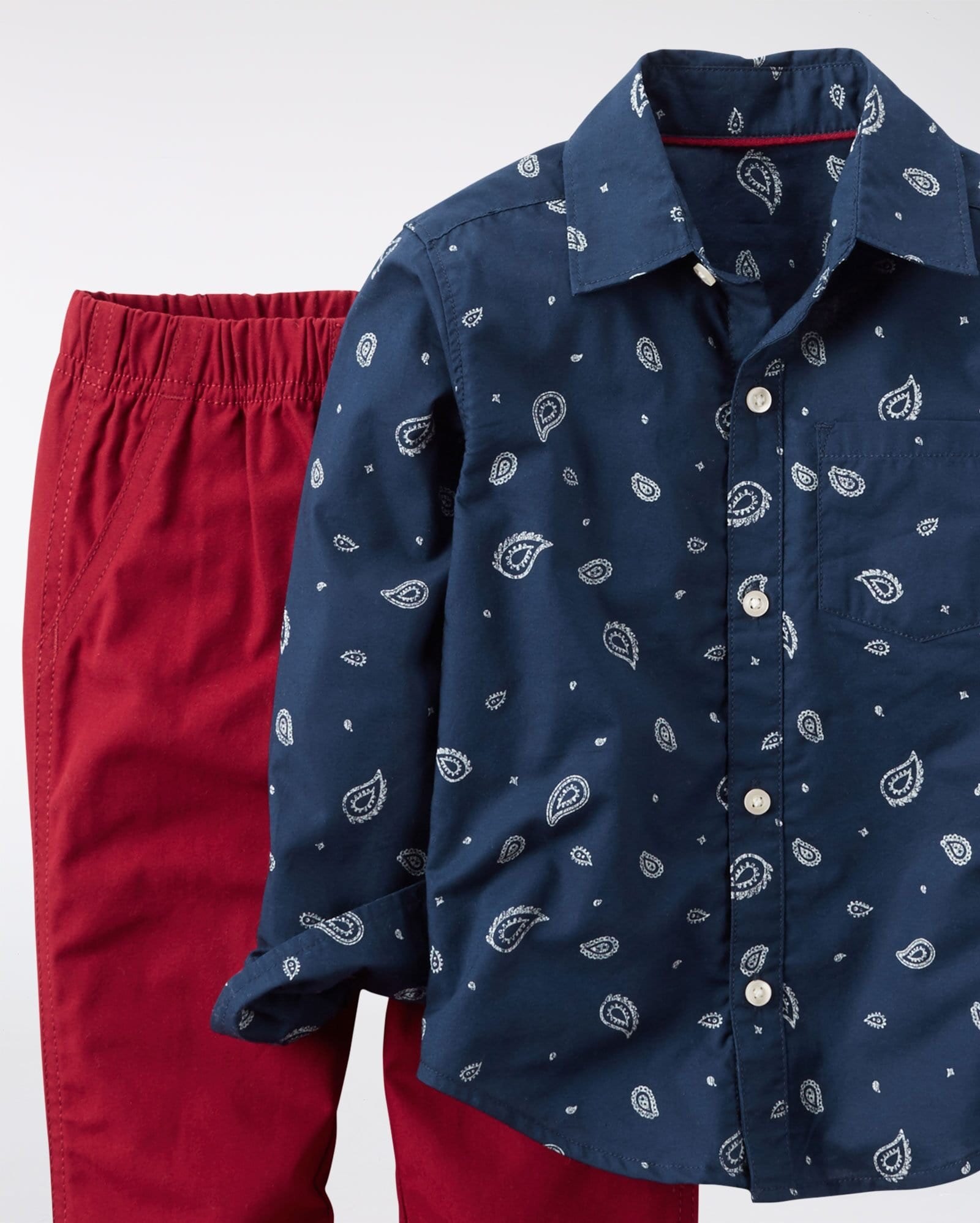 Riachuelo | Conjunto Paisley Carter's - Azul Marinho/Vinho