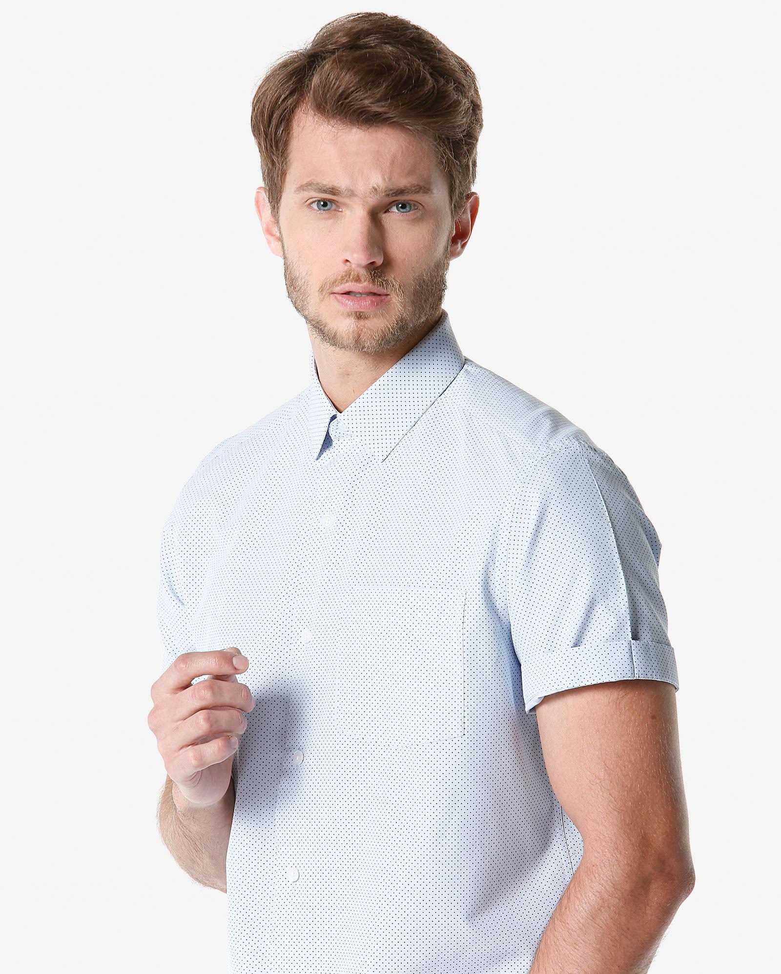 Riachuelo | Camisa Curta Poá Regular