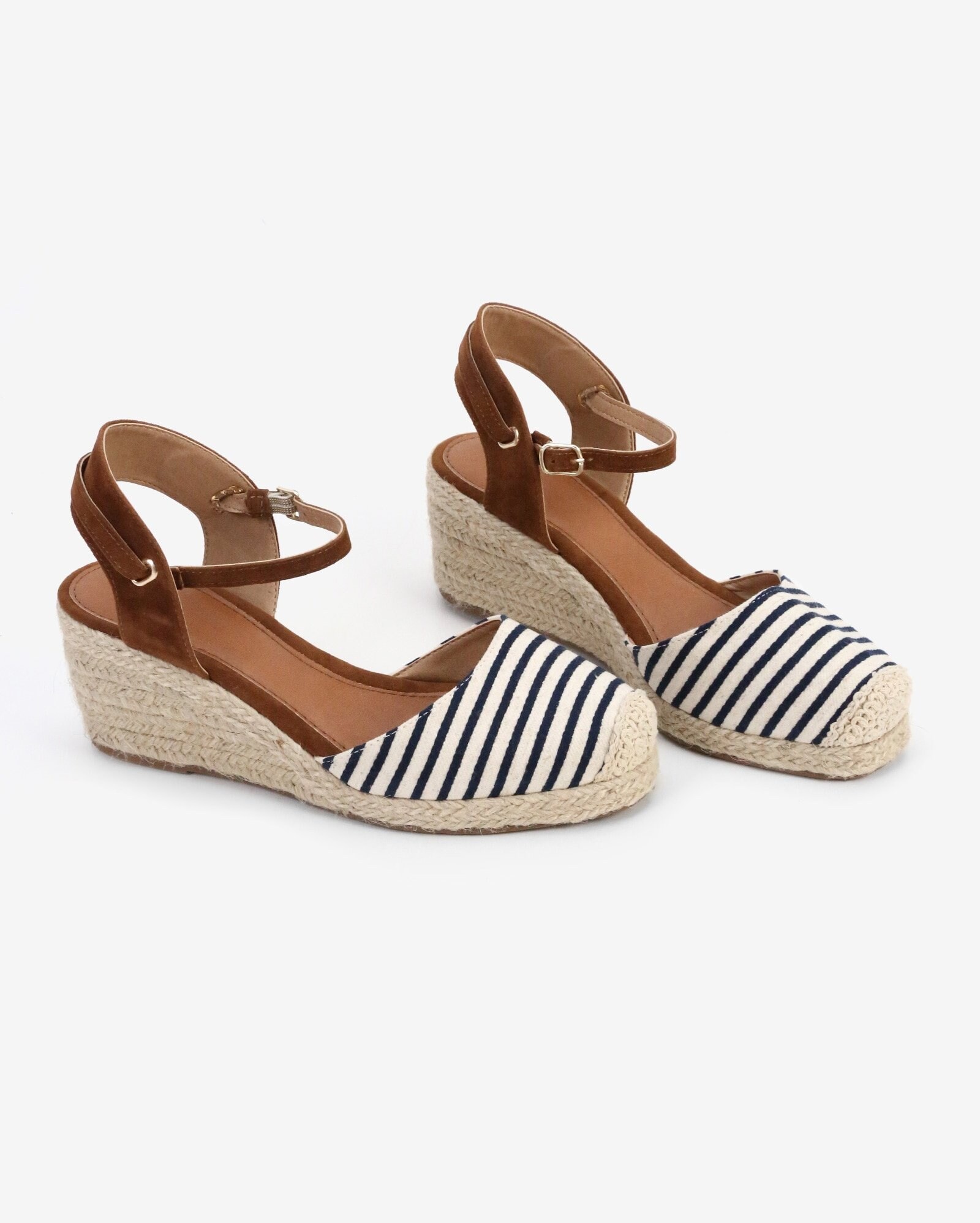 Riachuelo | Sapato Anabela Navy Ráfia Anne Kanner - Azul