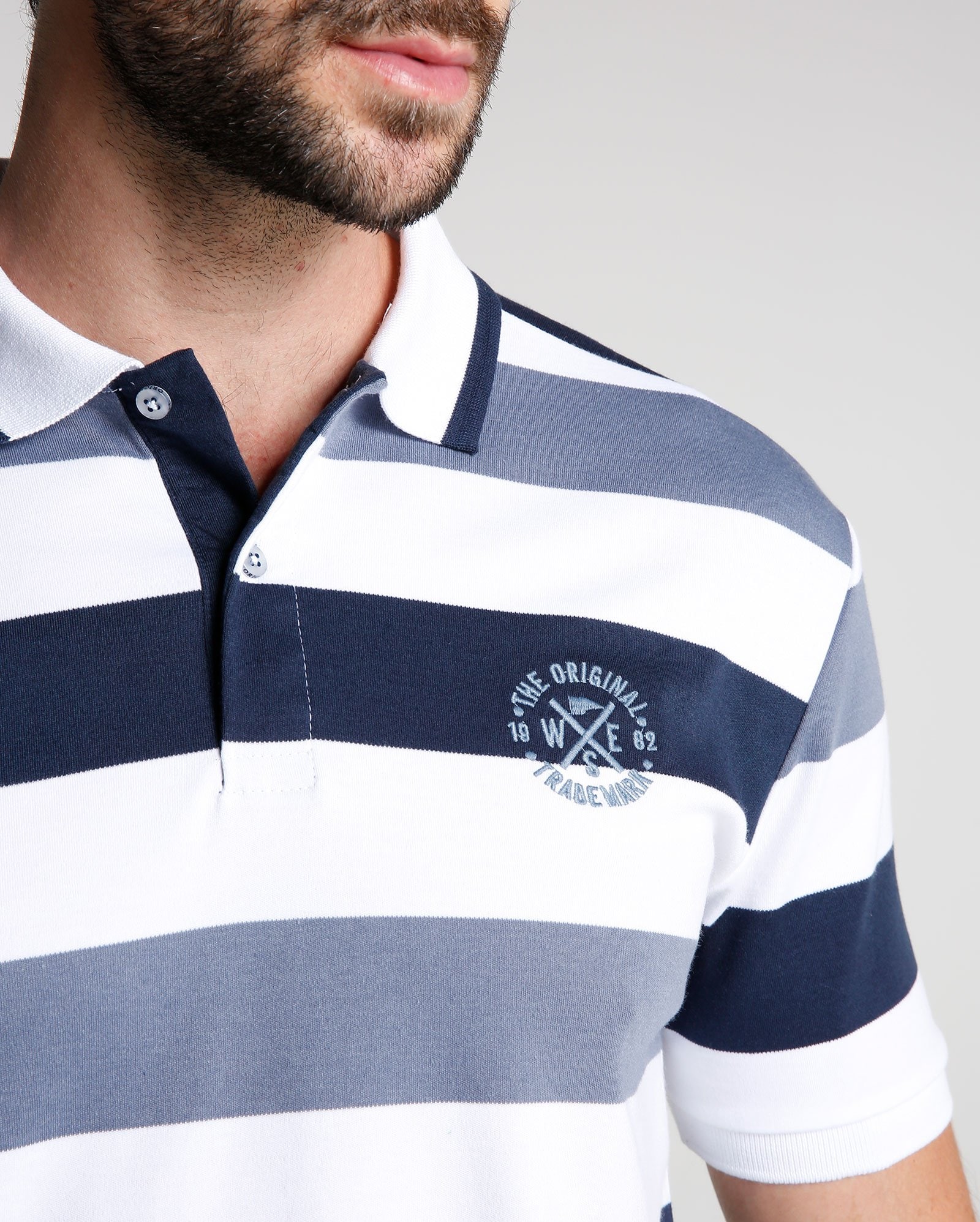 Riachuelo | Polo Listras - Branco