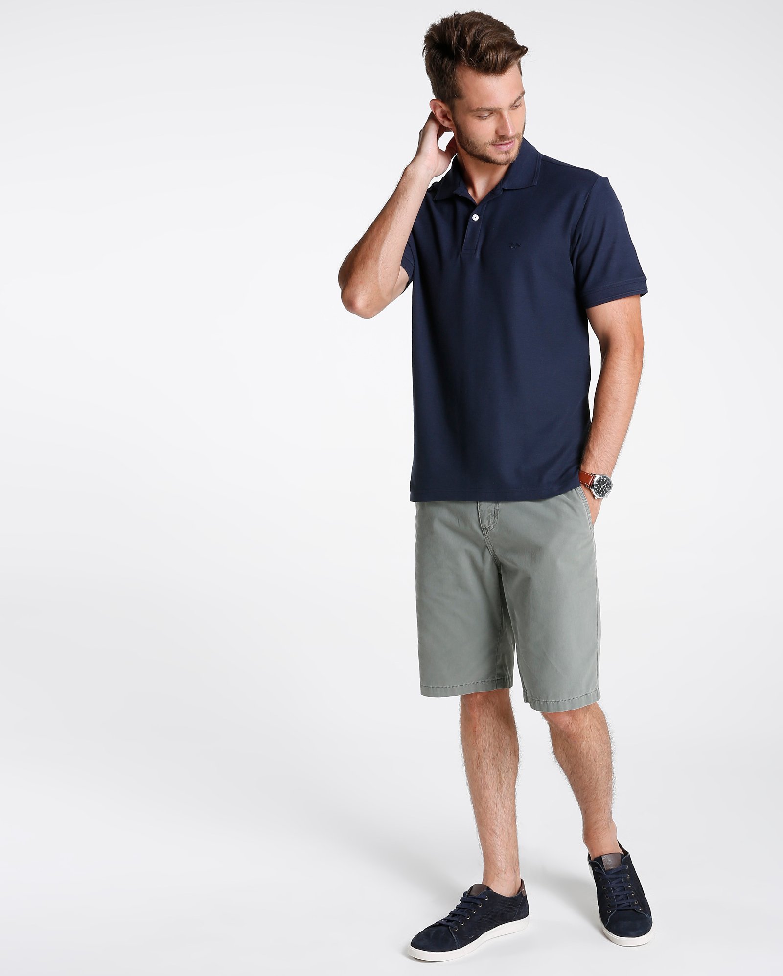 Riachuelo | Polo masculina Legacy botões minimalista - Azul Ultramarine ...