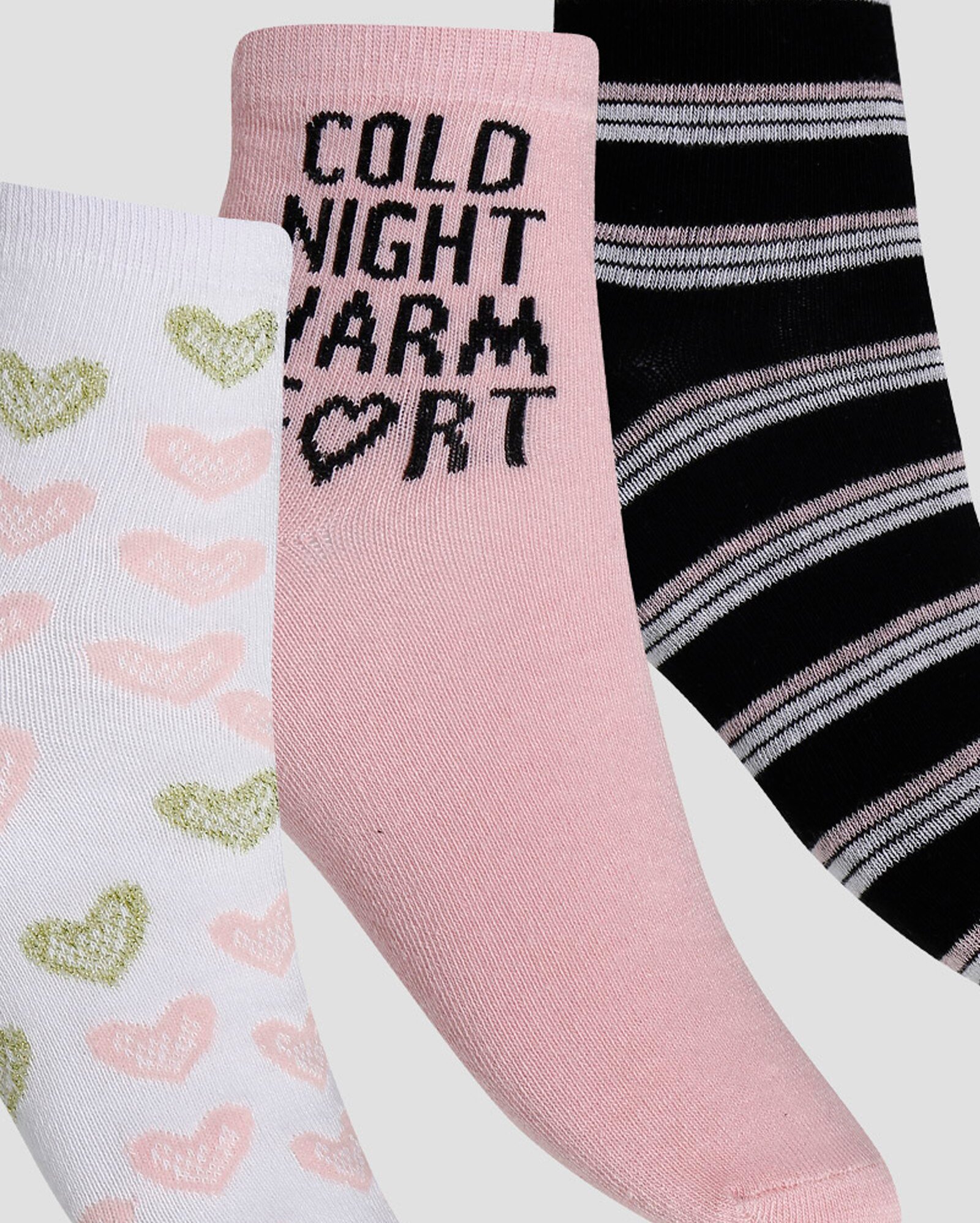 Riachuelo | Kit Meias 3 Pares Cano Médio Cold Night