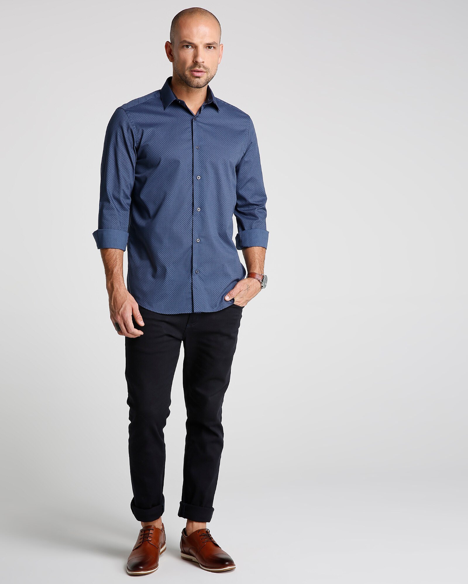 Riachuelo | Camisa Social Mini Print LaVille