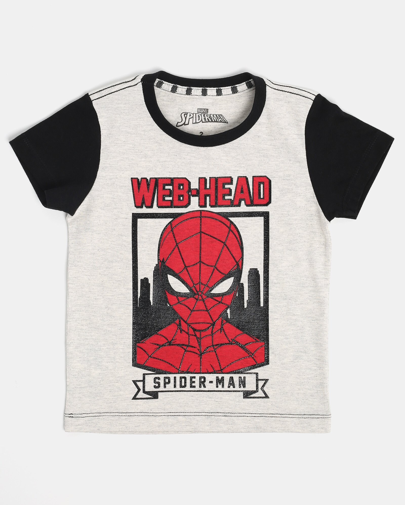 Riachuelo | Camiseta Webhead Homem Aranha - Cinza Mescla Claro