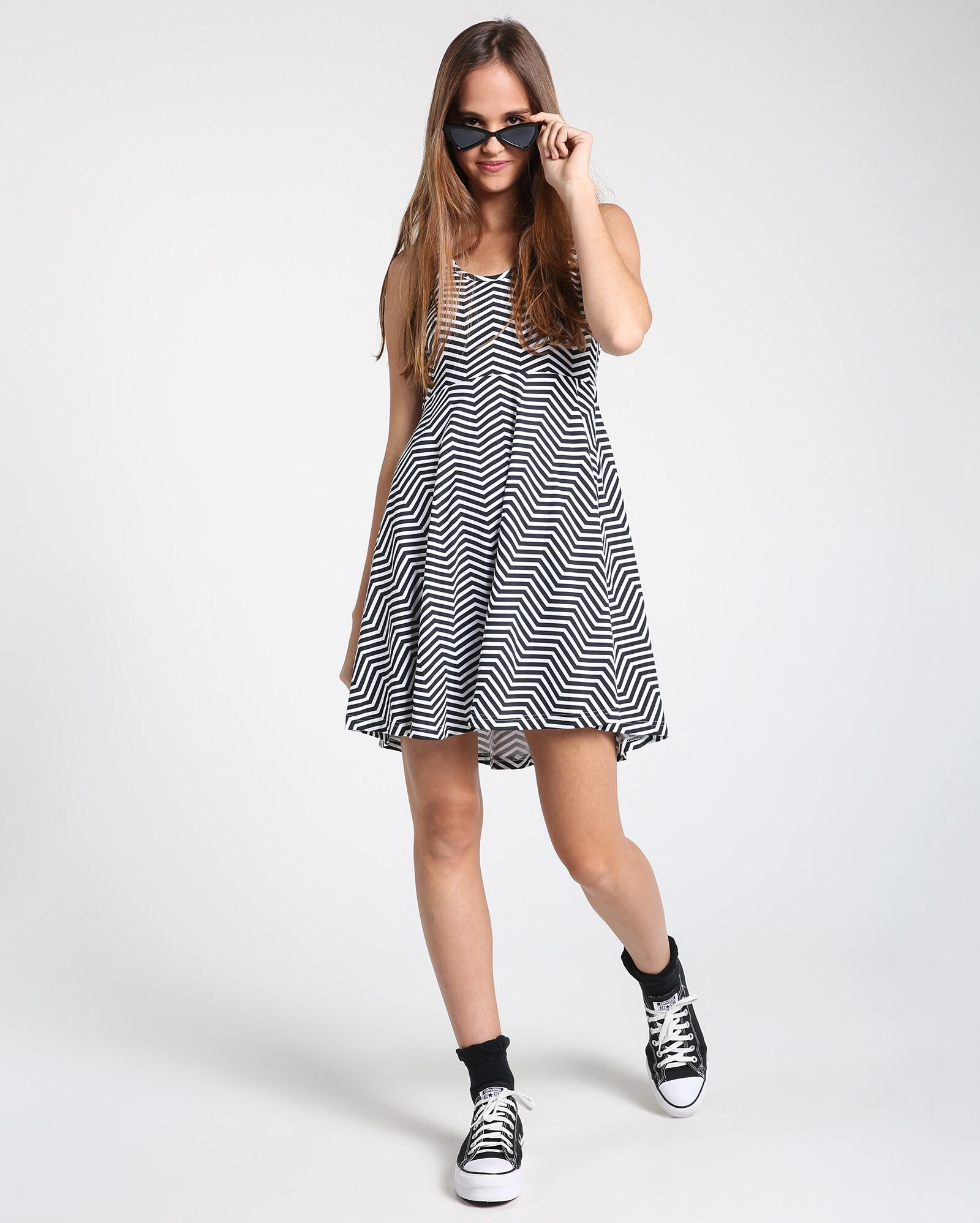 Riachuelo | Vestido Evasê Chevron