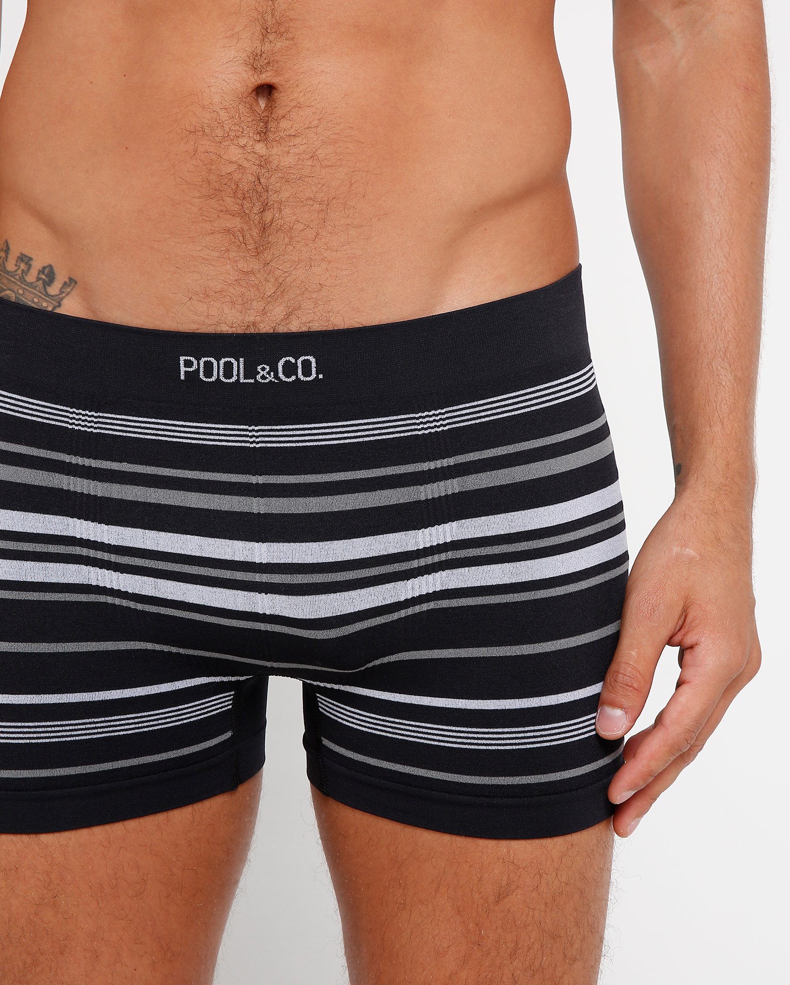 Riachuelo | Cueca Boxer Listrada - Preto