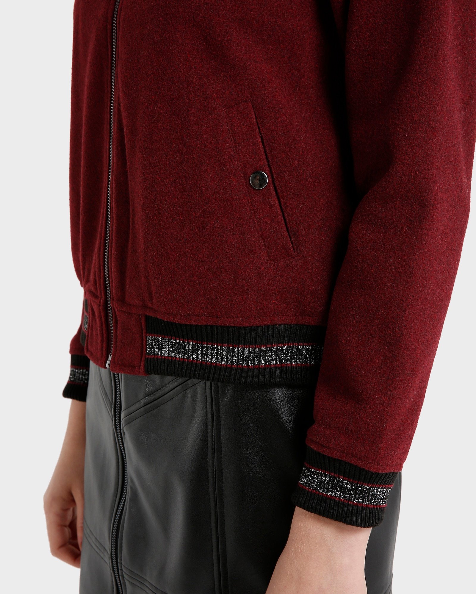 Riachuelo | Jaqueta College Lurex Vermelho