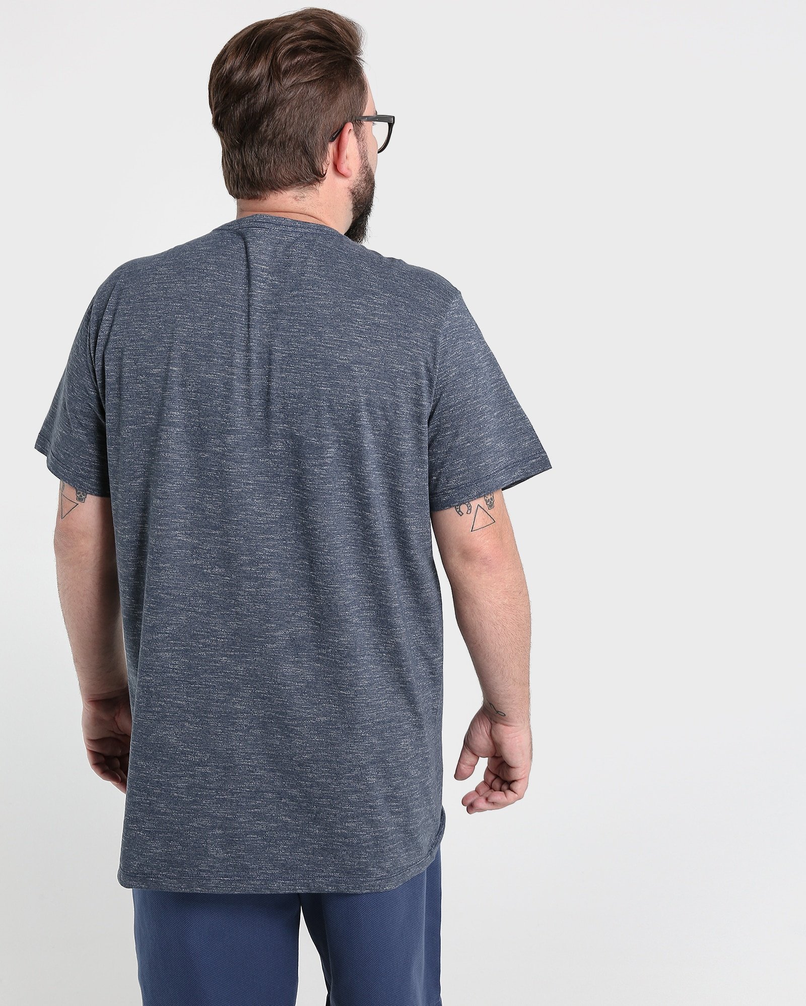 Riachuelo | Camiseta Plus Size Básica Botões - Azul