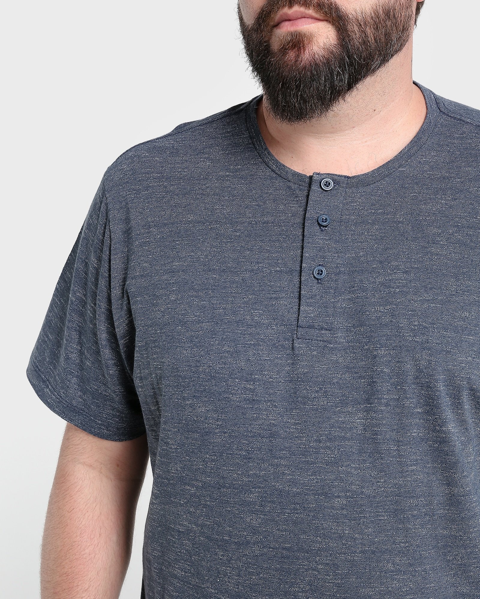 Riachuelo | Camiseta Plus Size Básica Botões - Azul