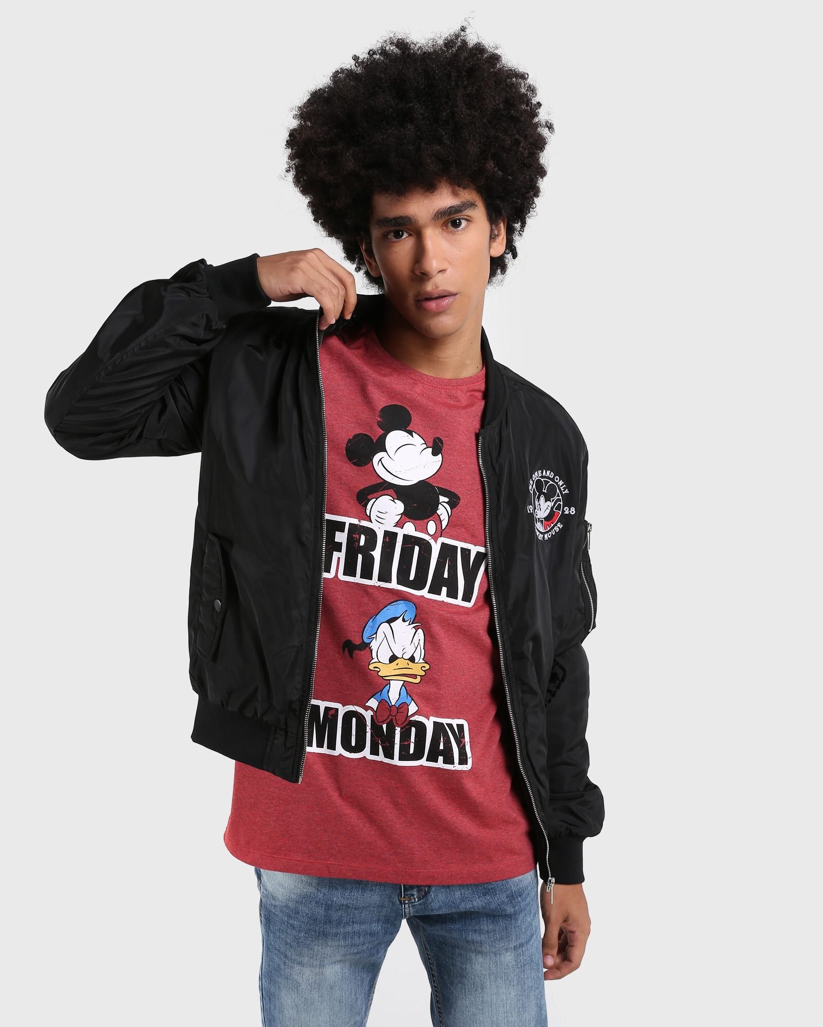Riachuelo | Jaqueta Bomber Mickey Mouse Disney - Preto