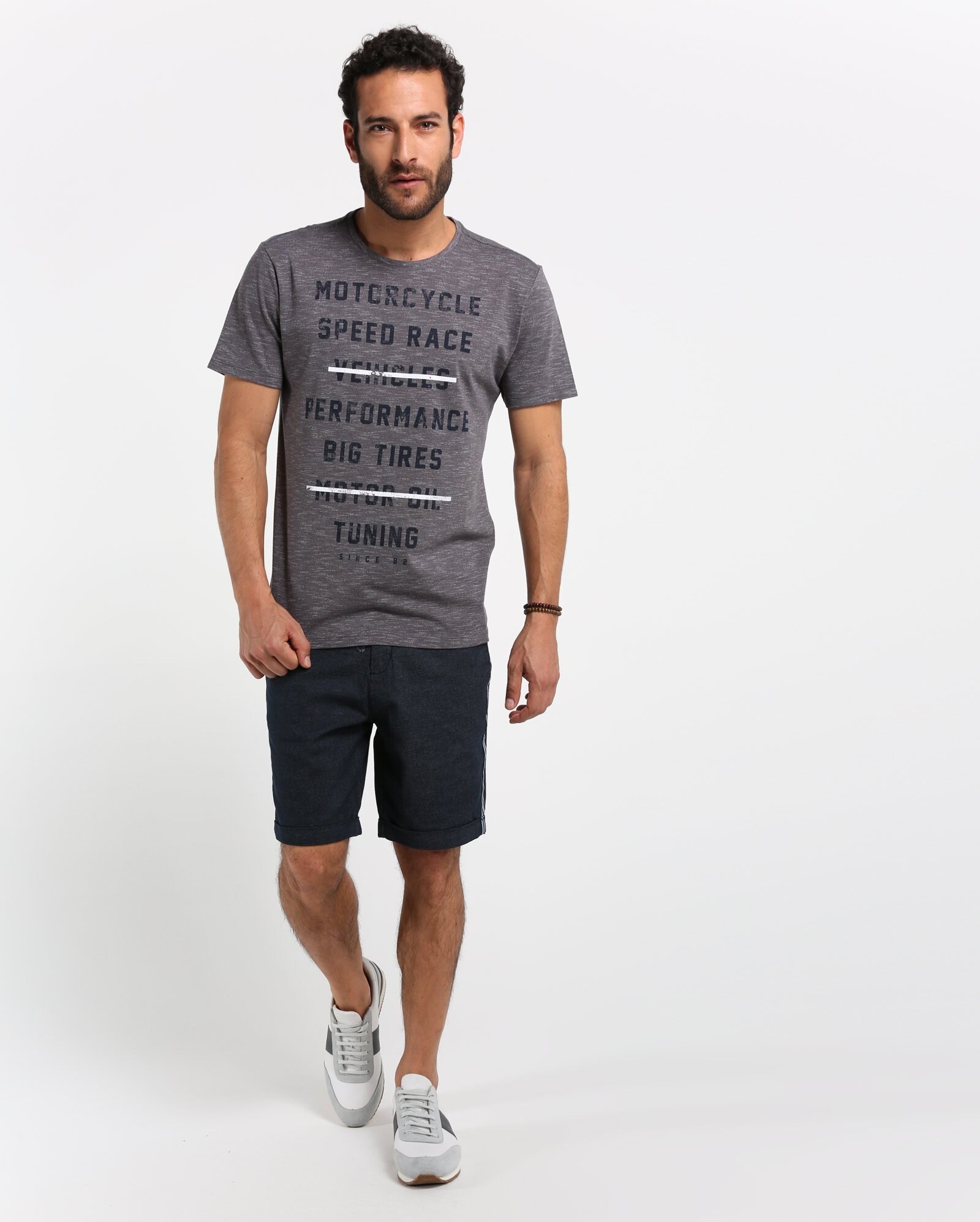 Riachuelo | Camiseta Malha Flamê - Cinza