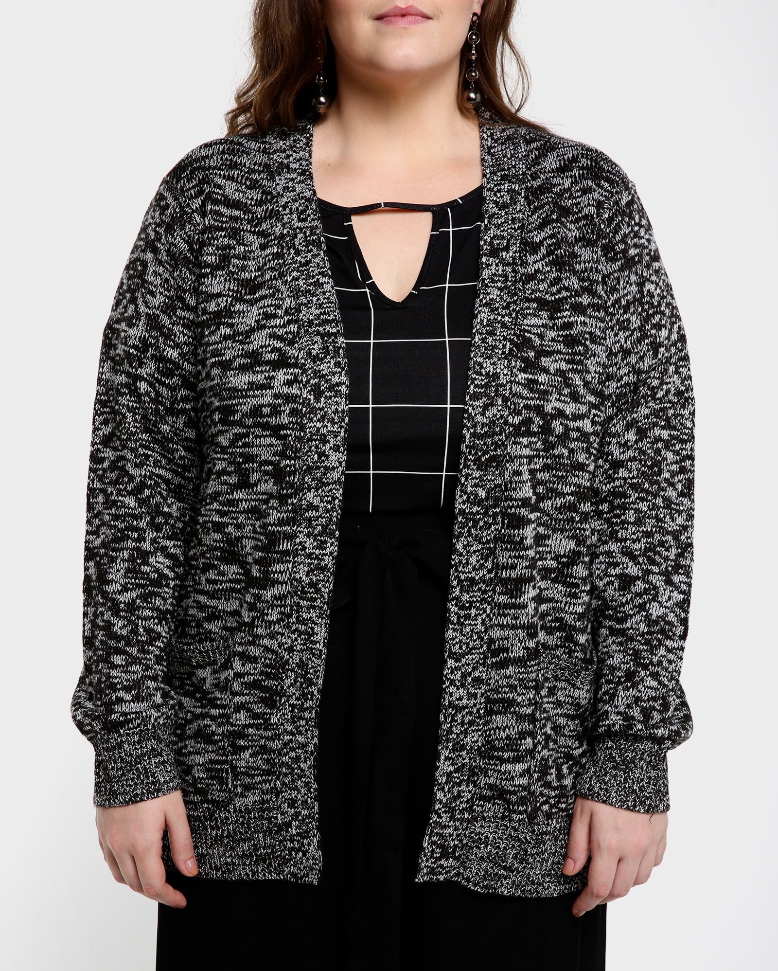 Riachuelo | Cardigan Plus Size Tricot Aberto