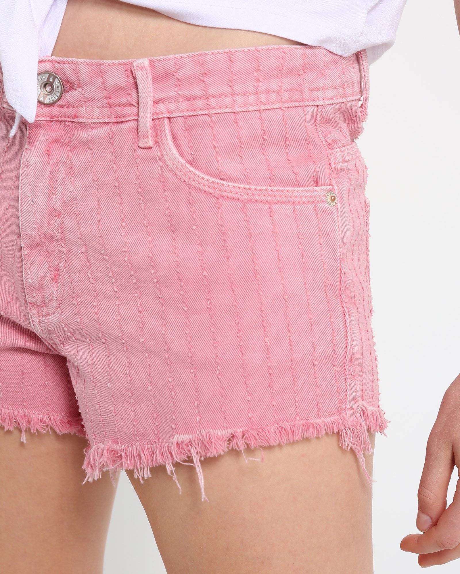 Riachuelo | Short Jeans Color Rosa - Rosa Claro