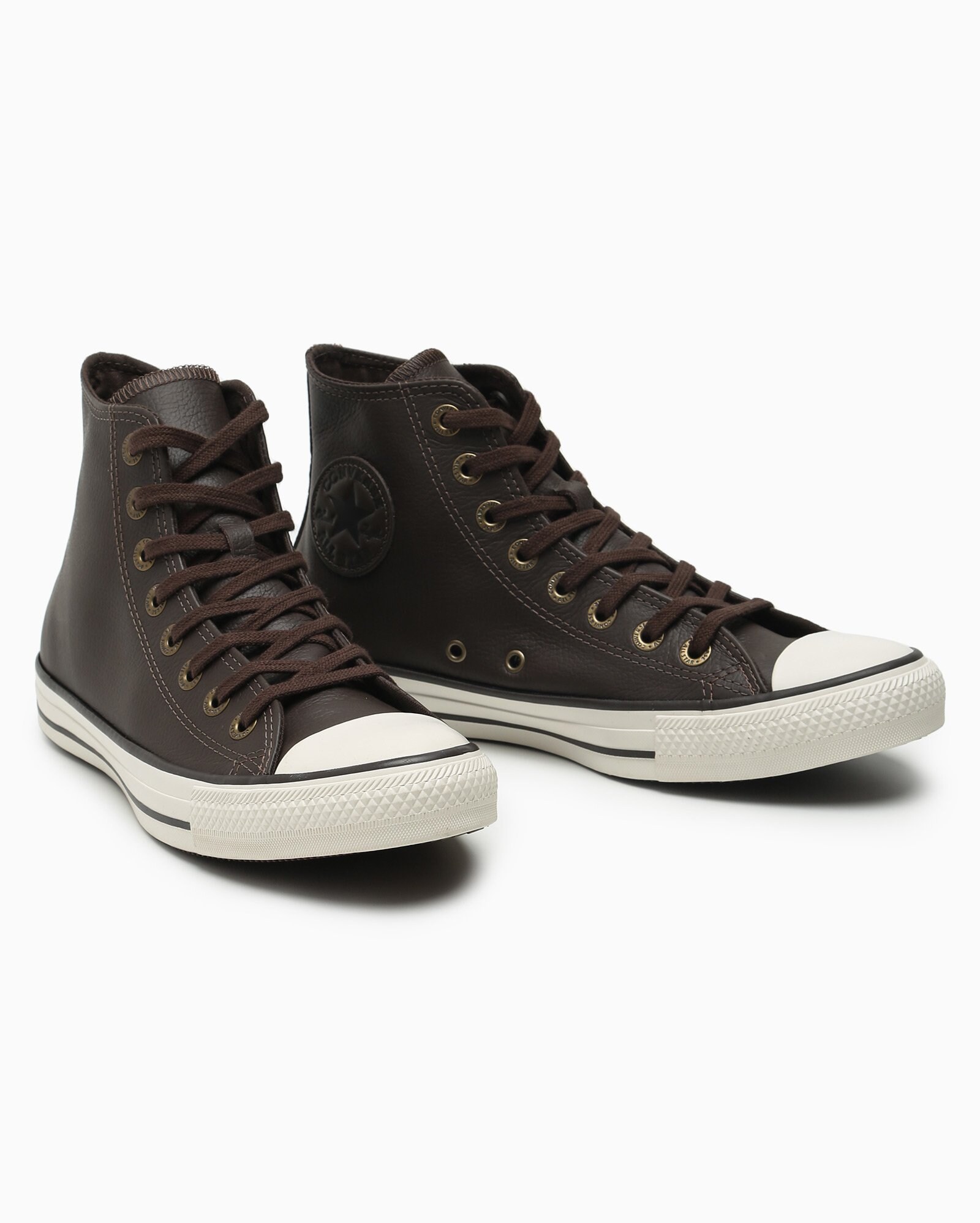 Riachuelo | Tênis Converse All Star Chuck Taylor Cano Alto Couro - Marrom