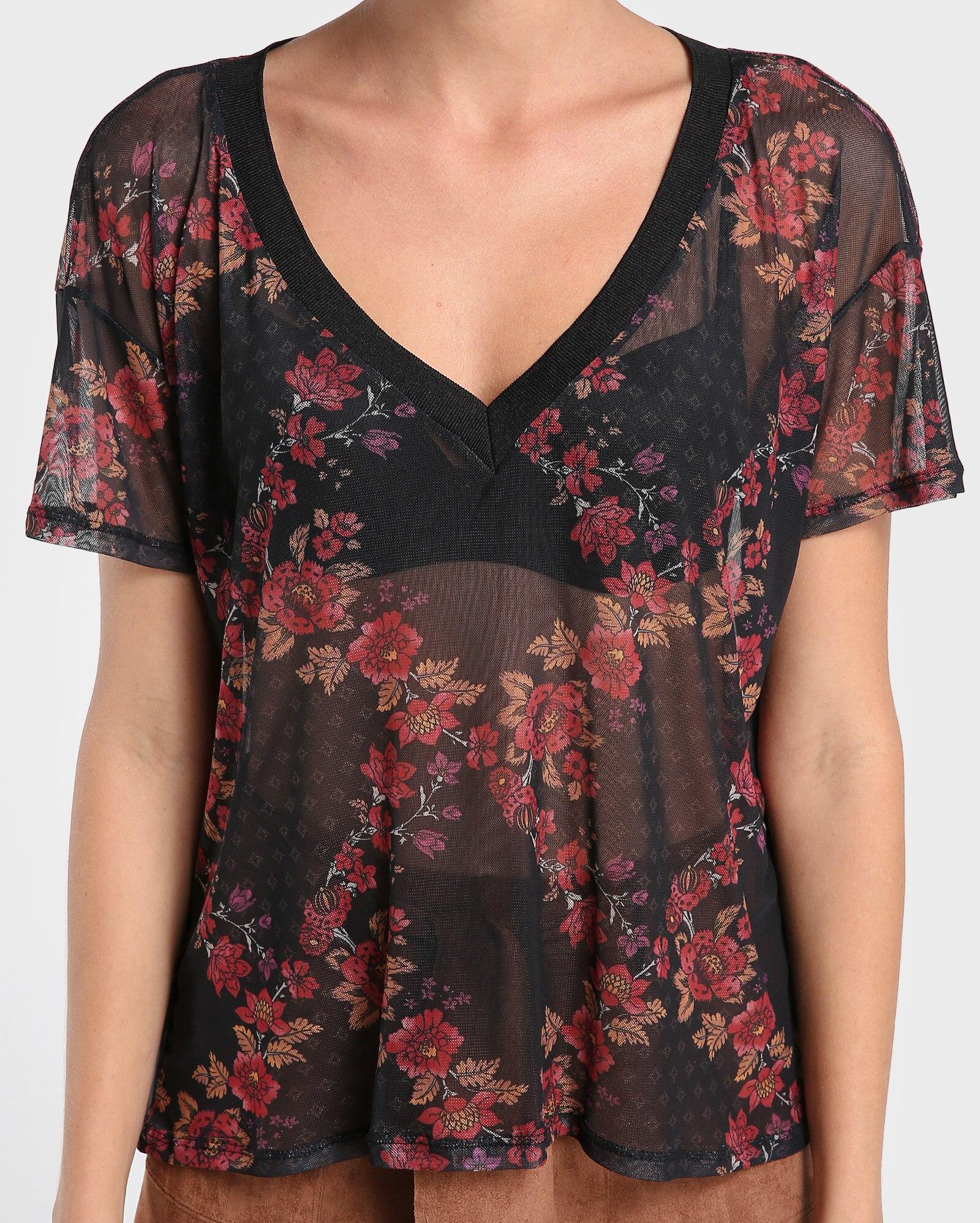 Riachuelo | Blusa Tule Floral