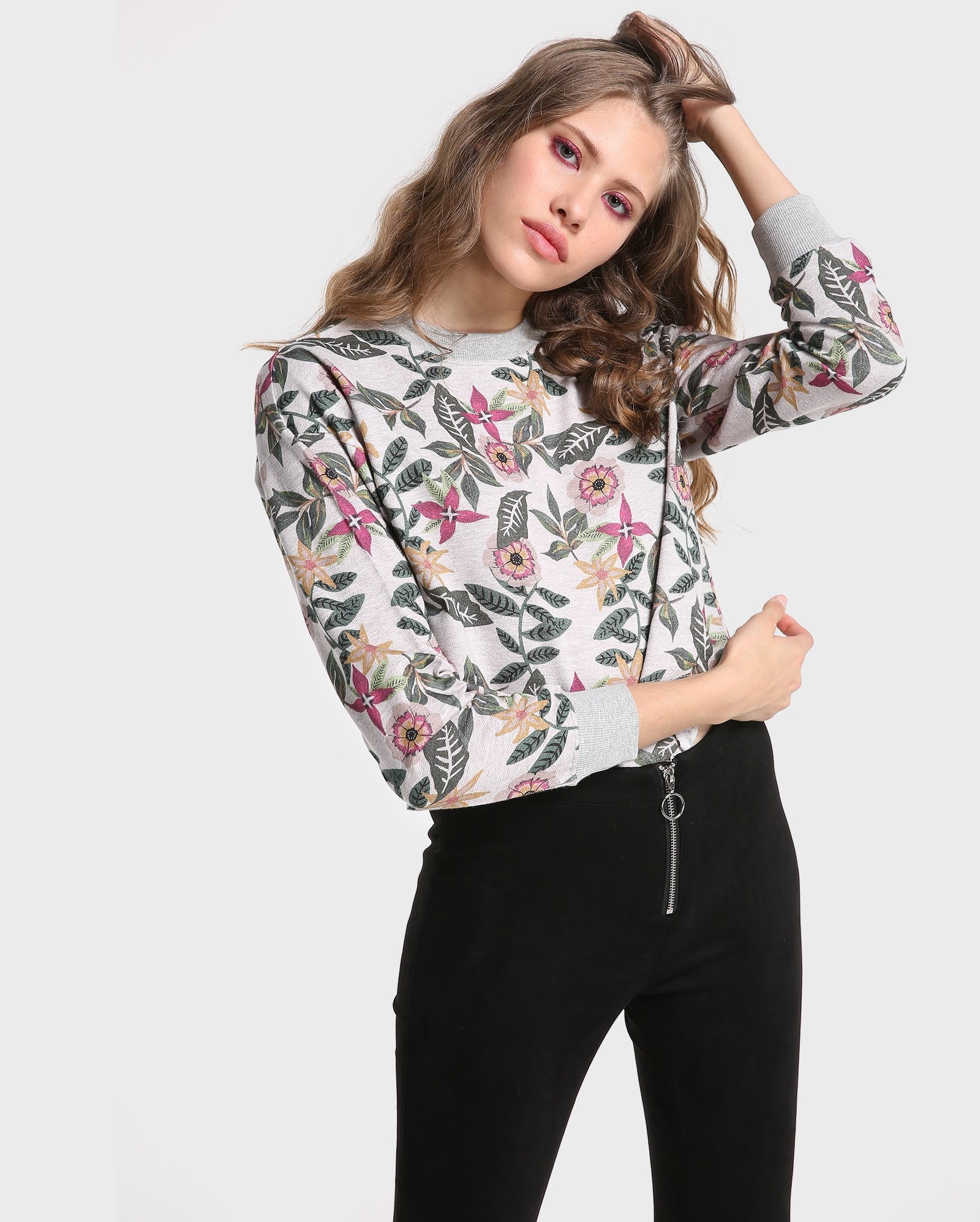 Riachuelo | Moletom Cropped Floral