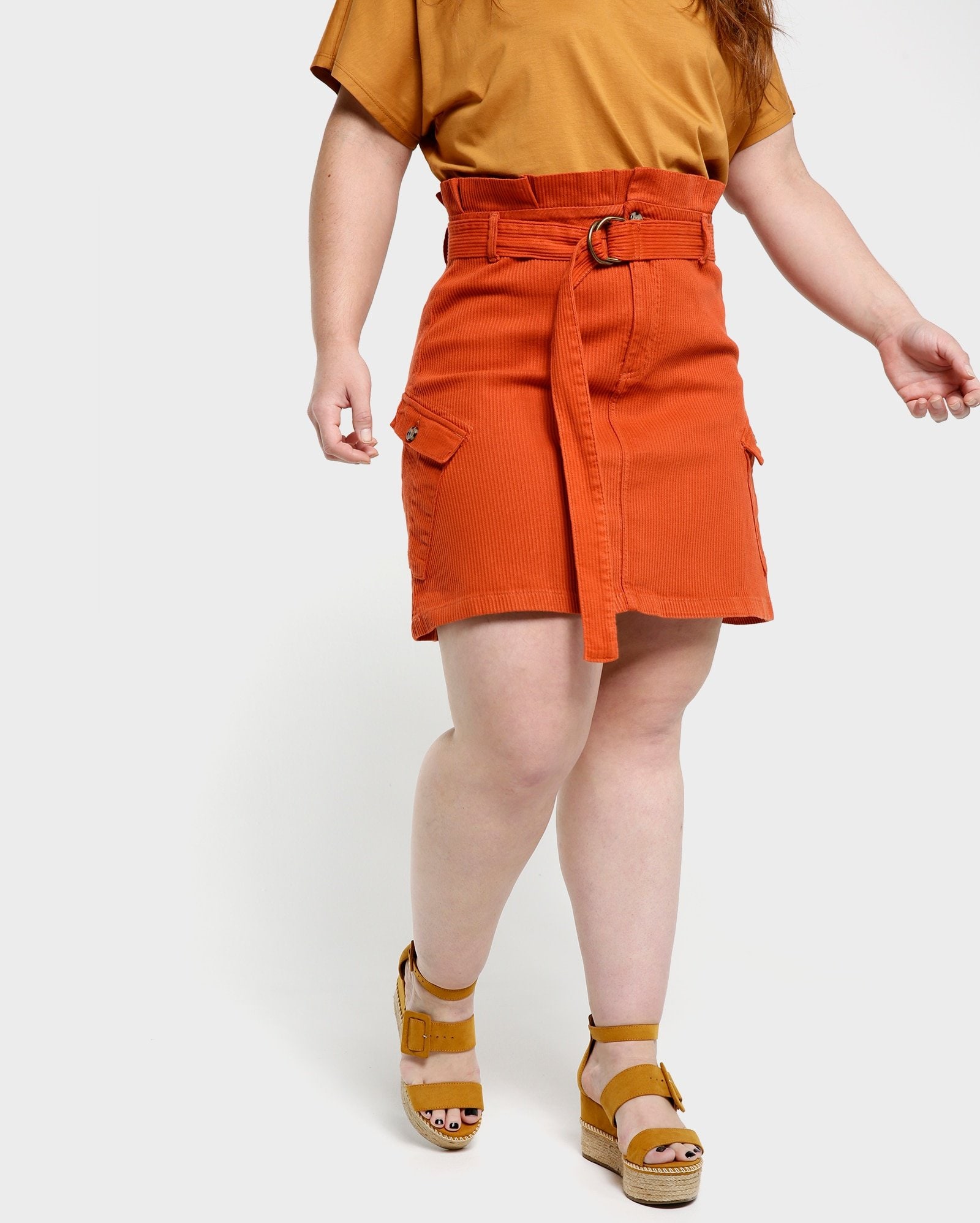 Riachuelo | Saia Curta Reta Sarja Color Cargo