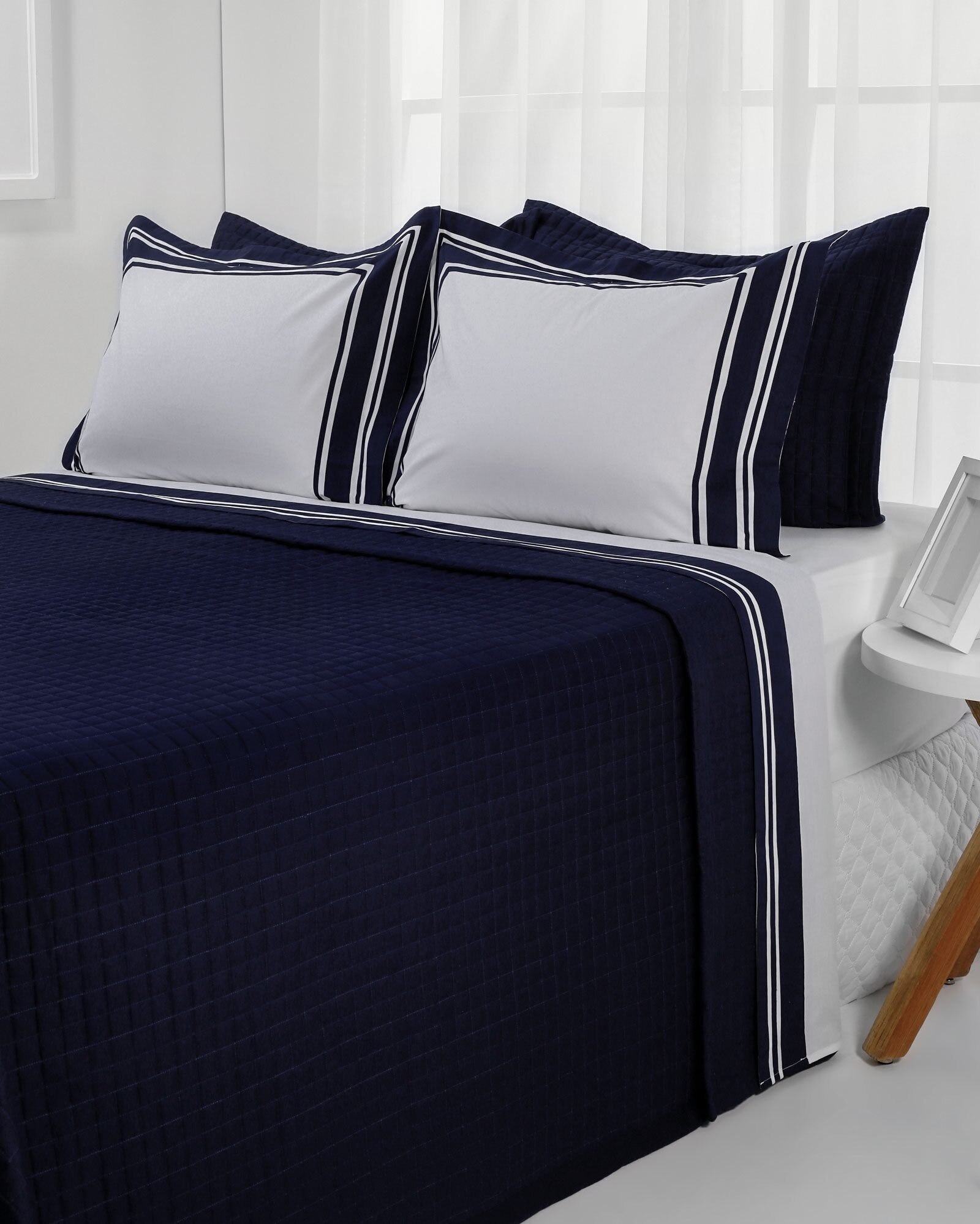 Riachuelo | Kit Colcha Essential Casal Queen 250 Fios Percal 100% Algodão