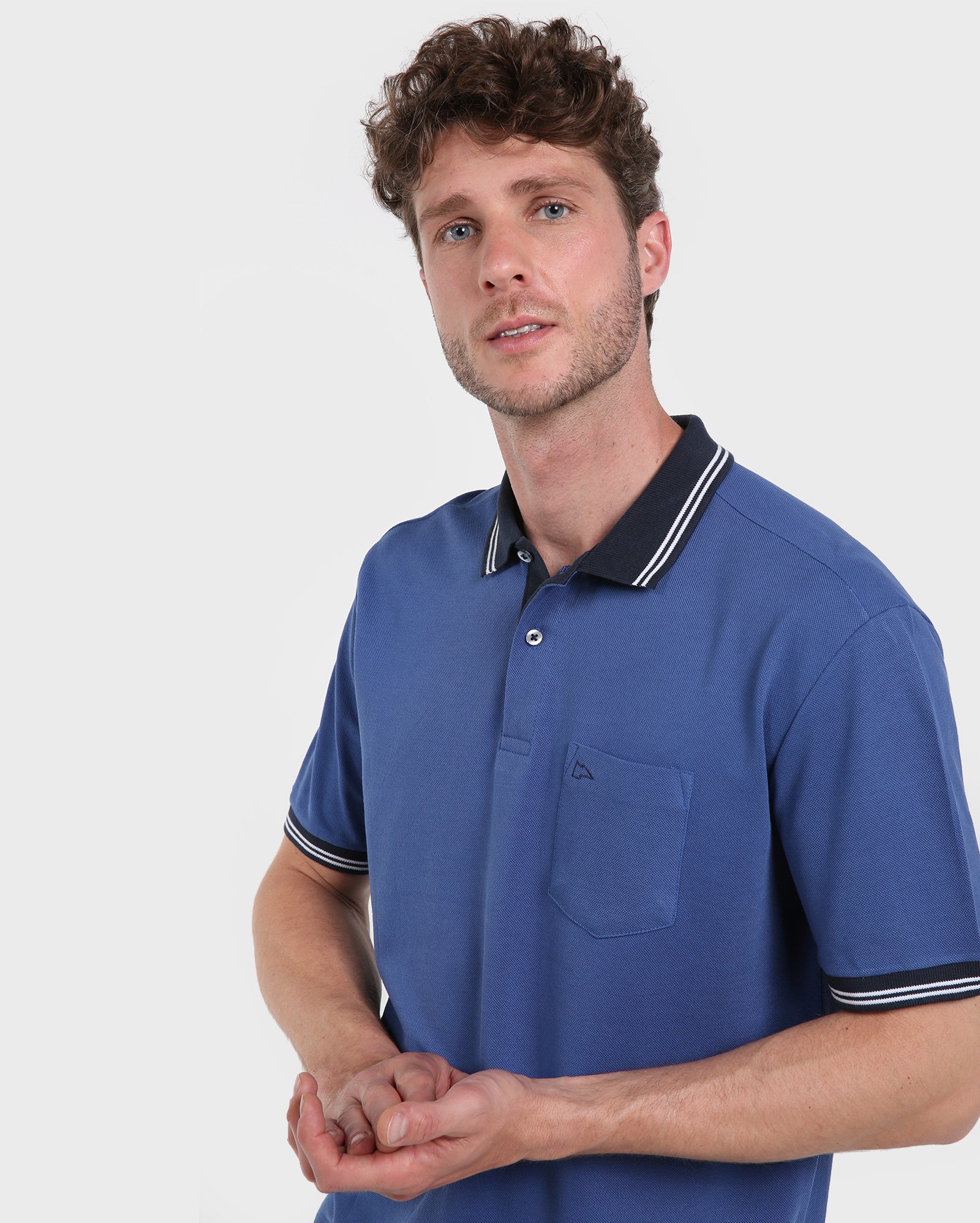 Riachuelo | Polo Básica Bolso - Azul Royal