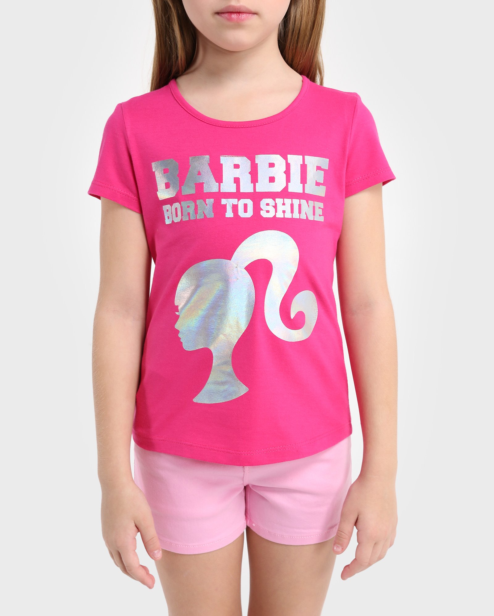 Riachuelo | Blusa Infantil Malha Barbie Rosa Chiclete Tam 4 a 12