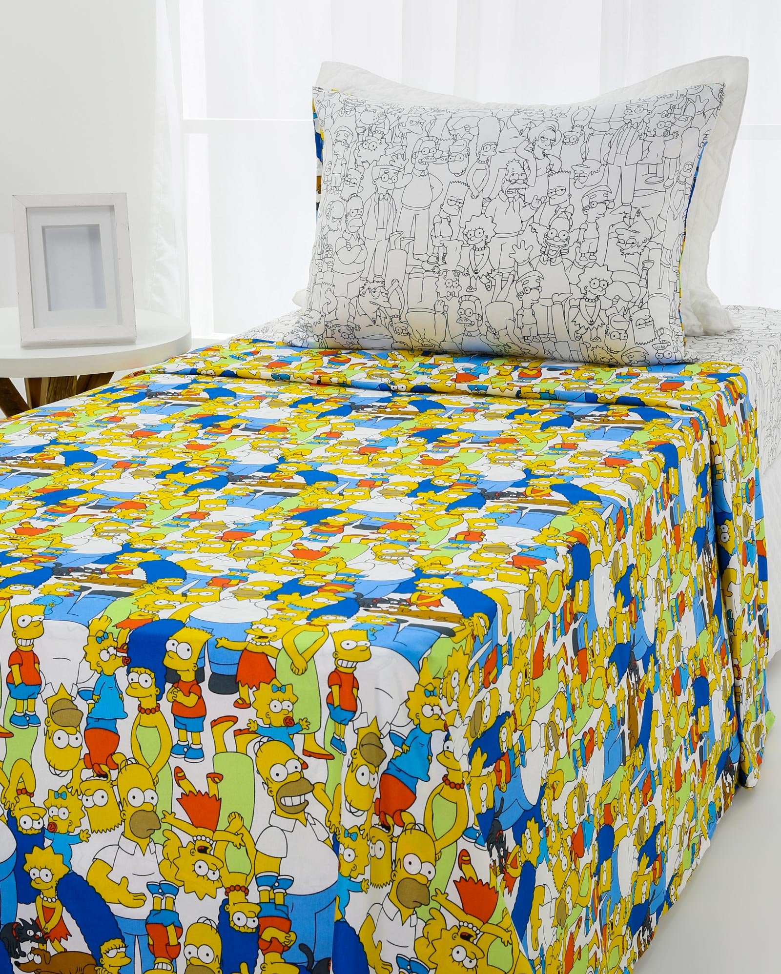 Riachuelo | Jogo de Cama Solteiro The Simpsons Amarelo
