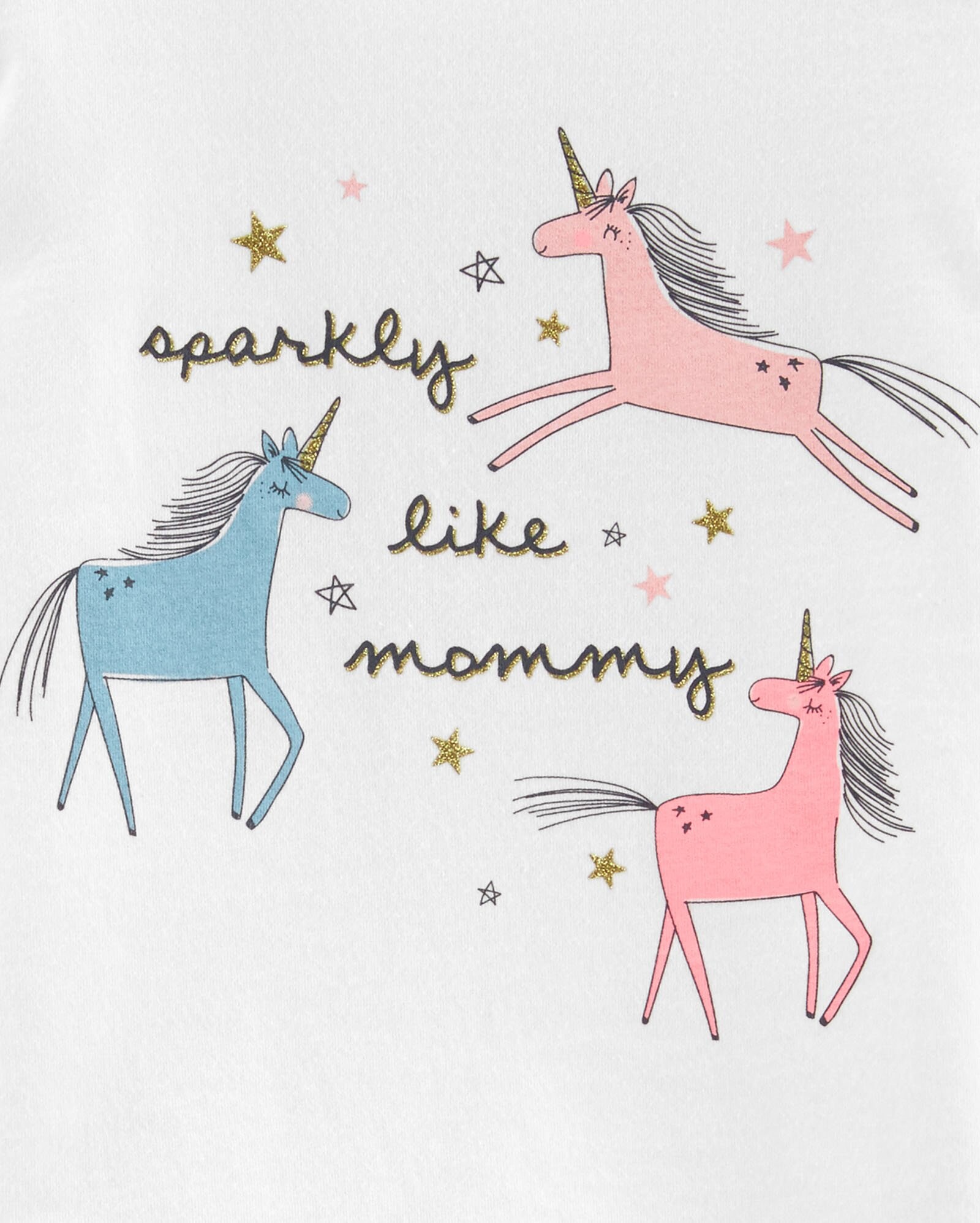 Conjunto Infantil 2 Peças Sparkly Like Mommy Carter´s - Branco | Carter ...