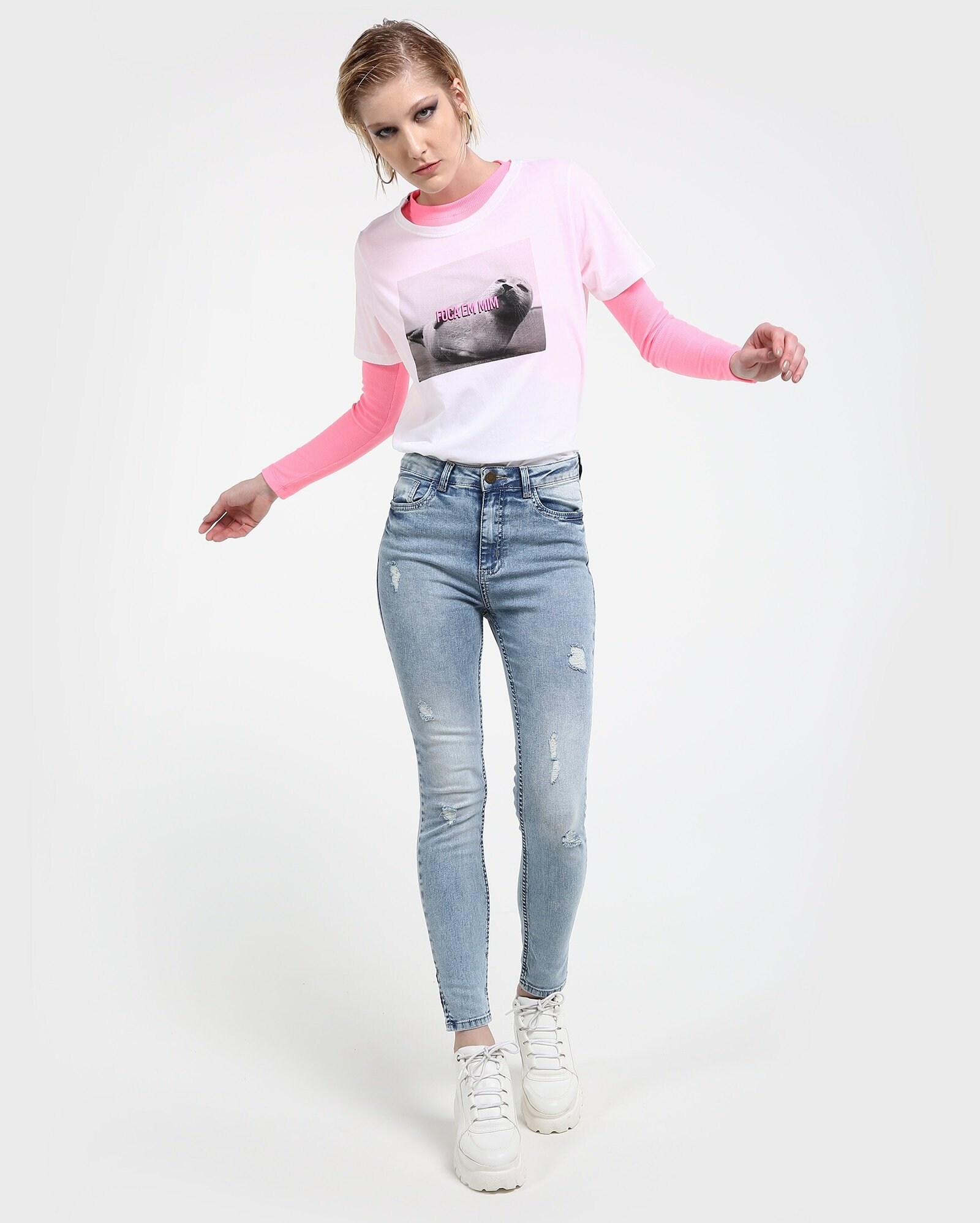 Riachuelo | Camiseta Malha Foca Em Mim