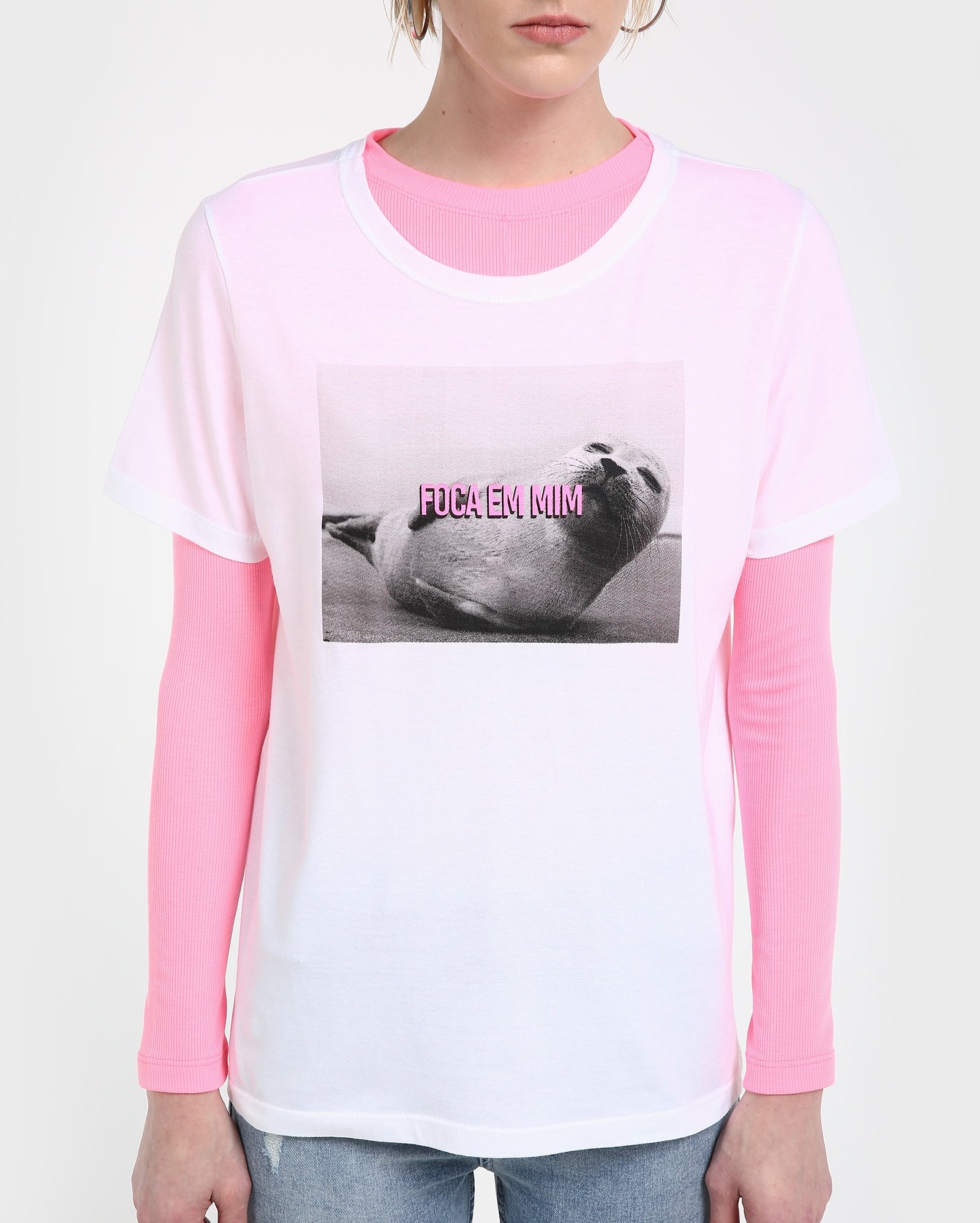 Riachuelo | Camiseta Malha Foca Em Mim