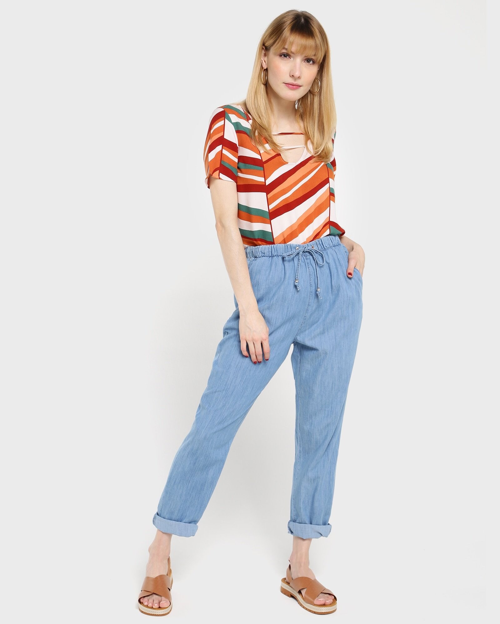 Riachuelo | Blusa Viscose Listras