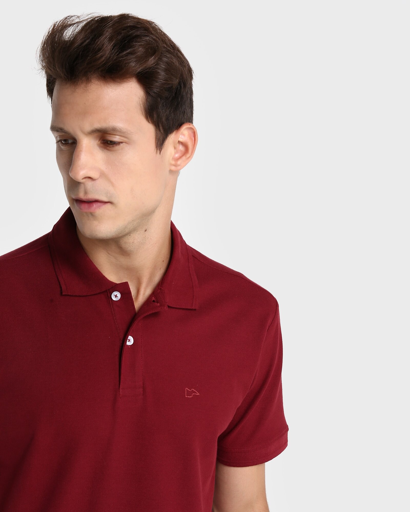 Riachuelo | Polo Básica - Vermelho Escuro