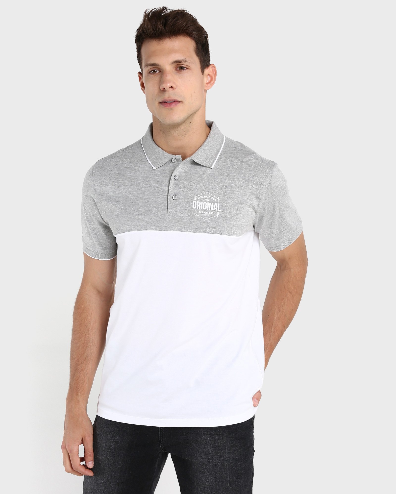 Riachuelo | Polo Malha Bicolor