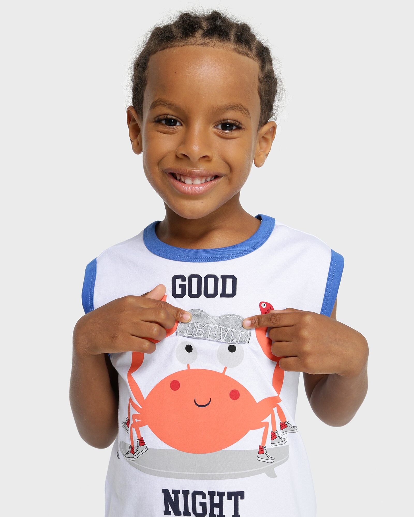 Riachuelo | Pijama Infantil Curto Siri Good Night - Azul