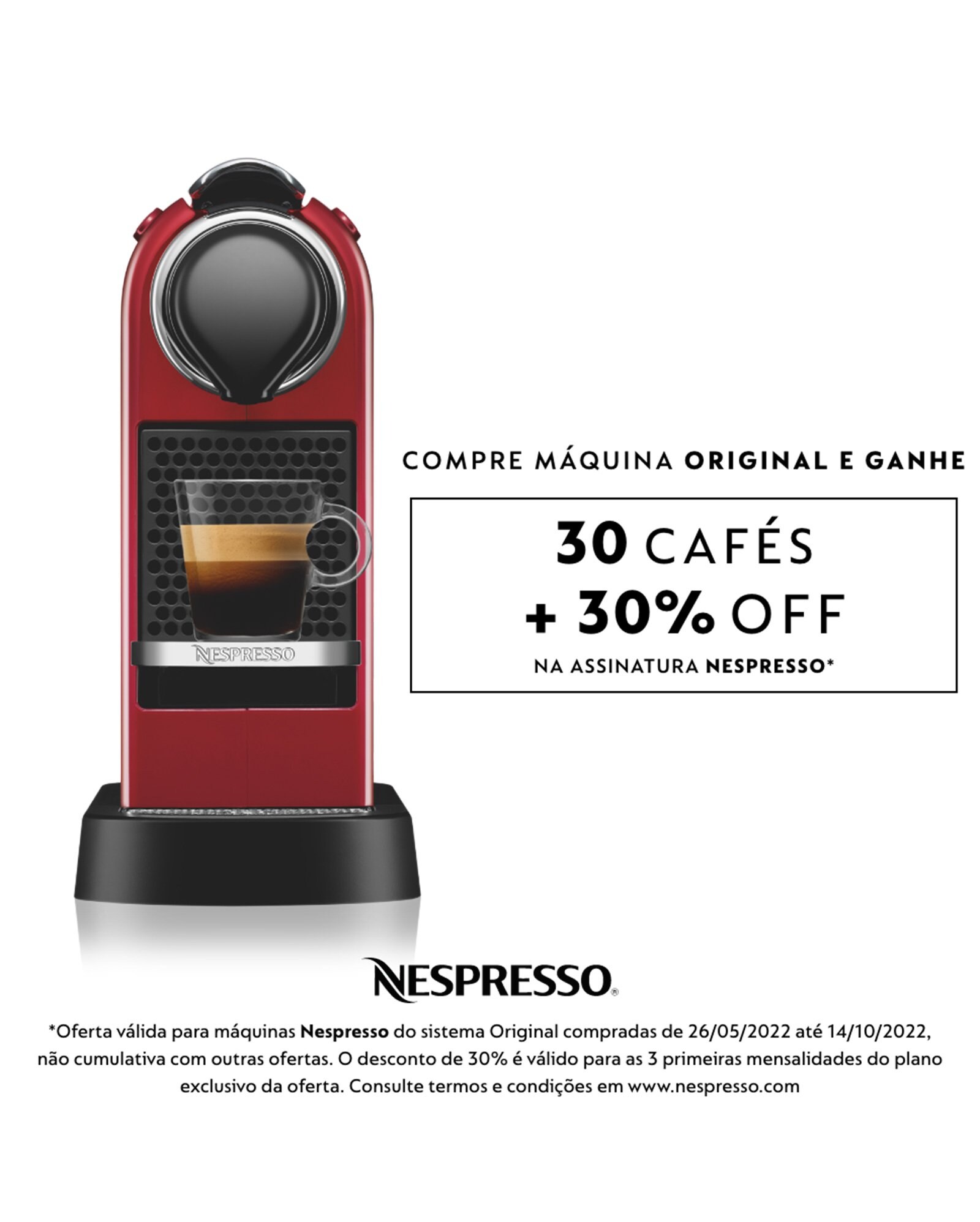 Riachuelo | Cafeteira Nespresso CitiZ C113 Vermelho Cereja