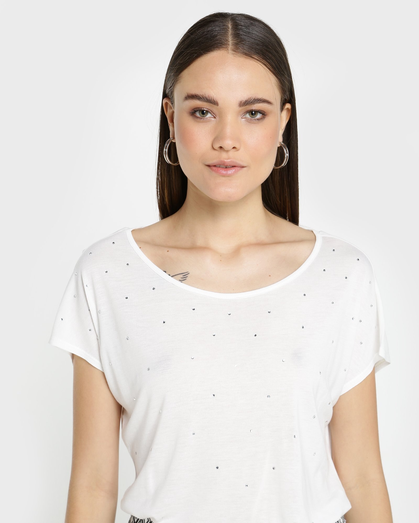 Riachuelo | Blusa Aplicações Strass