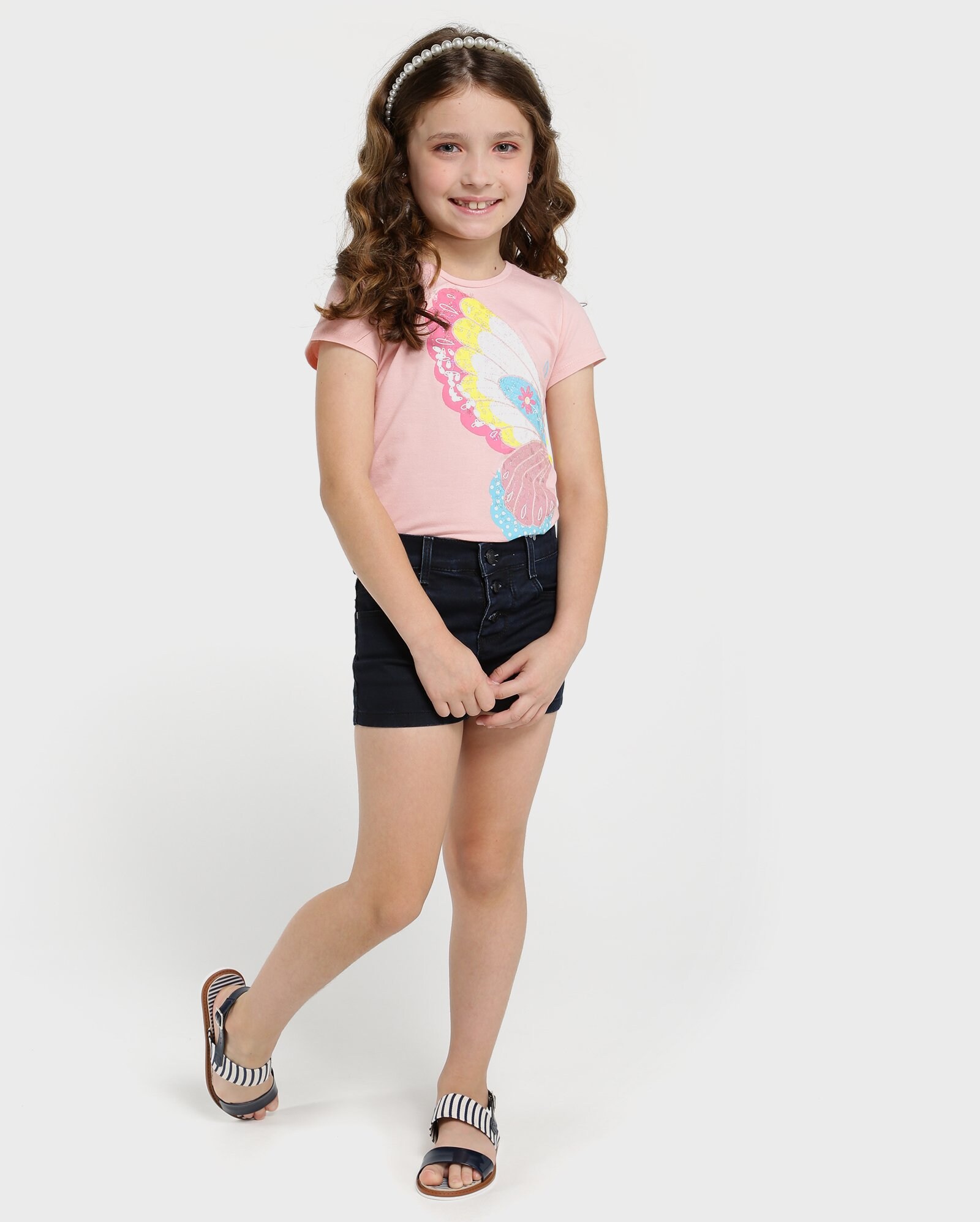 Riachuelo | Blusa Borboleta Paetê - Rosa