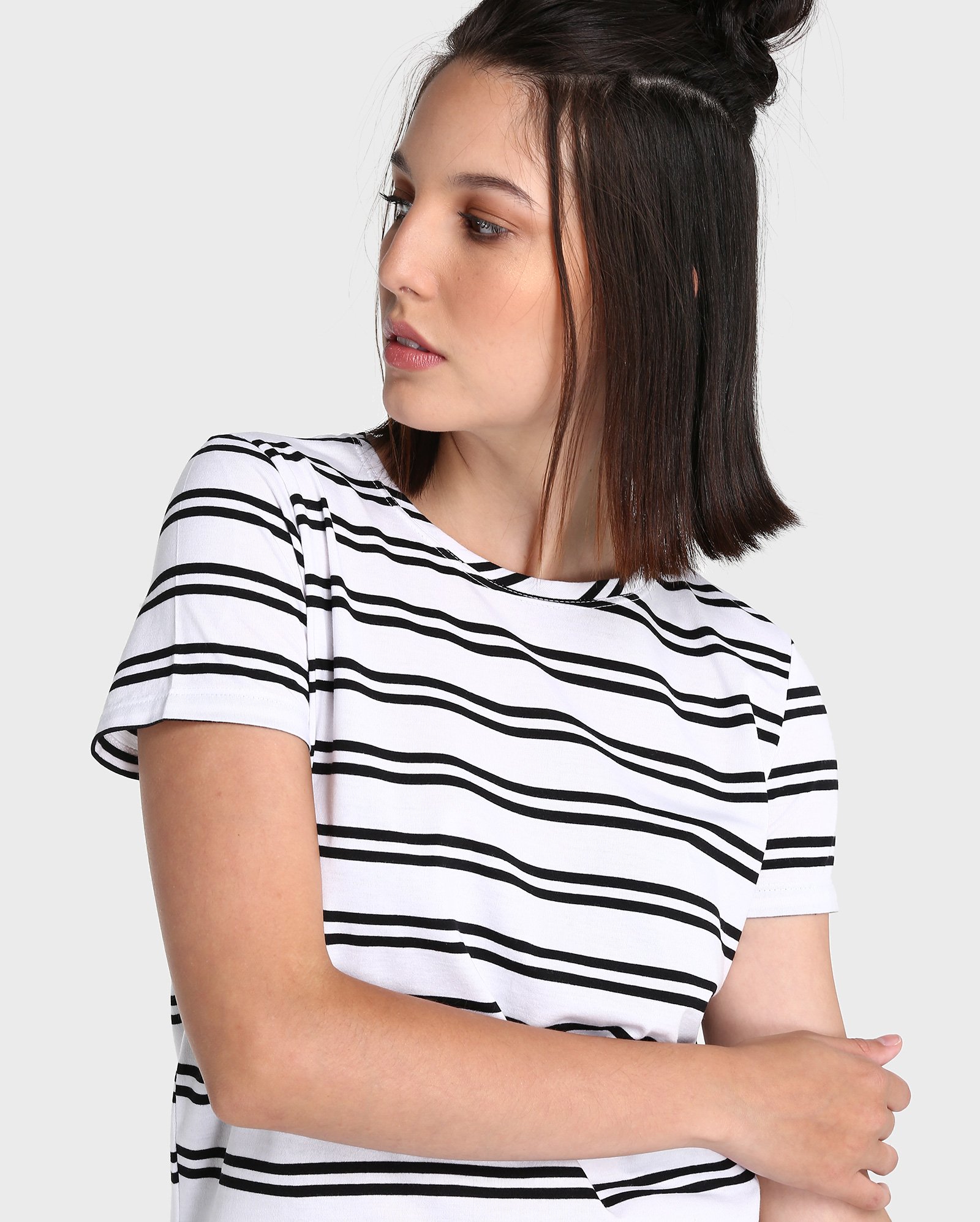 Riachuelo | Camiseta Listrada - Branco