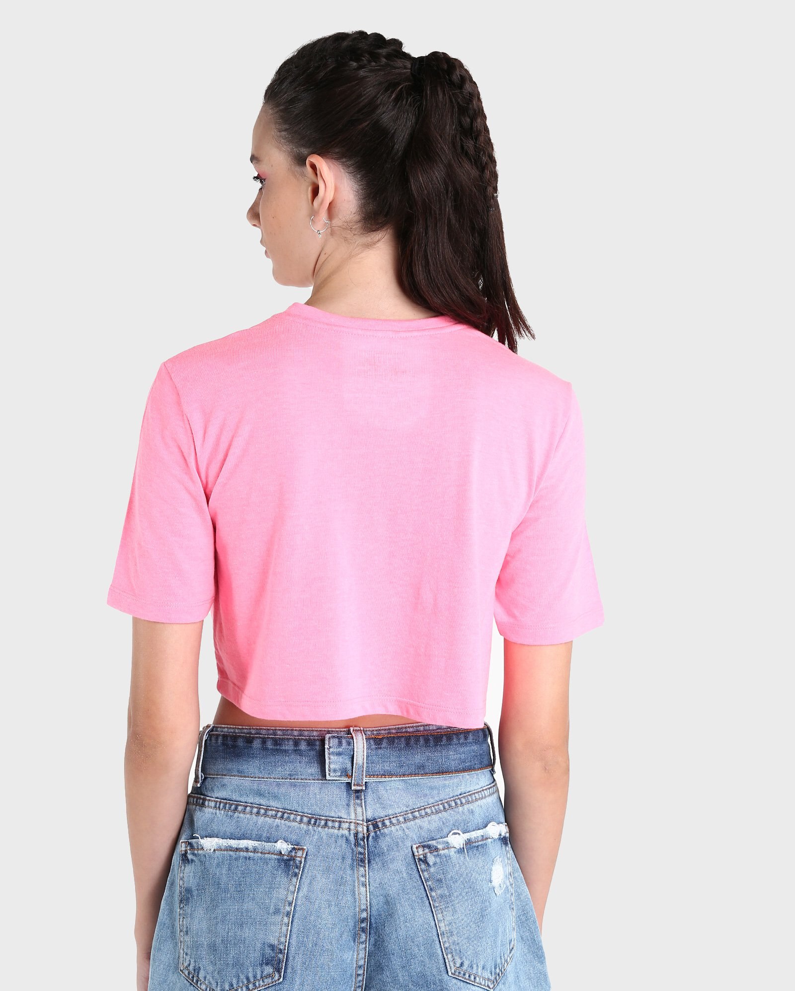 Riachuelo | Blusa Cropped Neon Boys - Rosa Chiclete