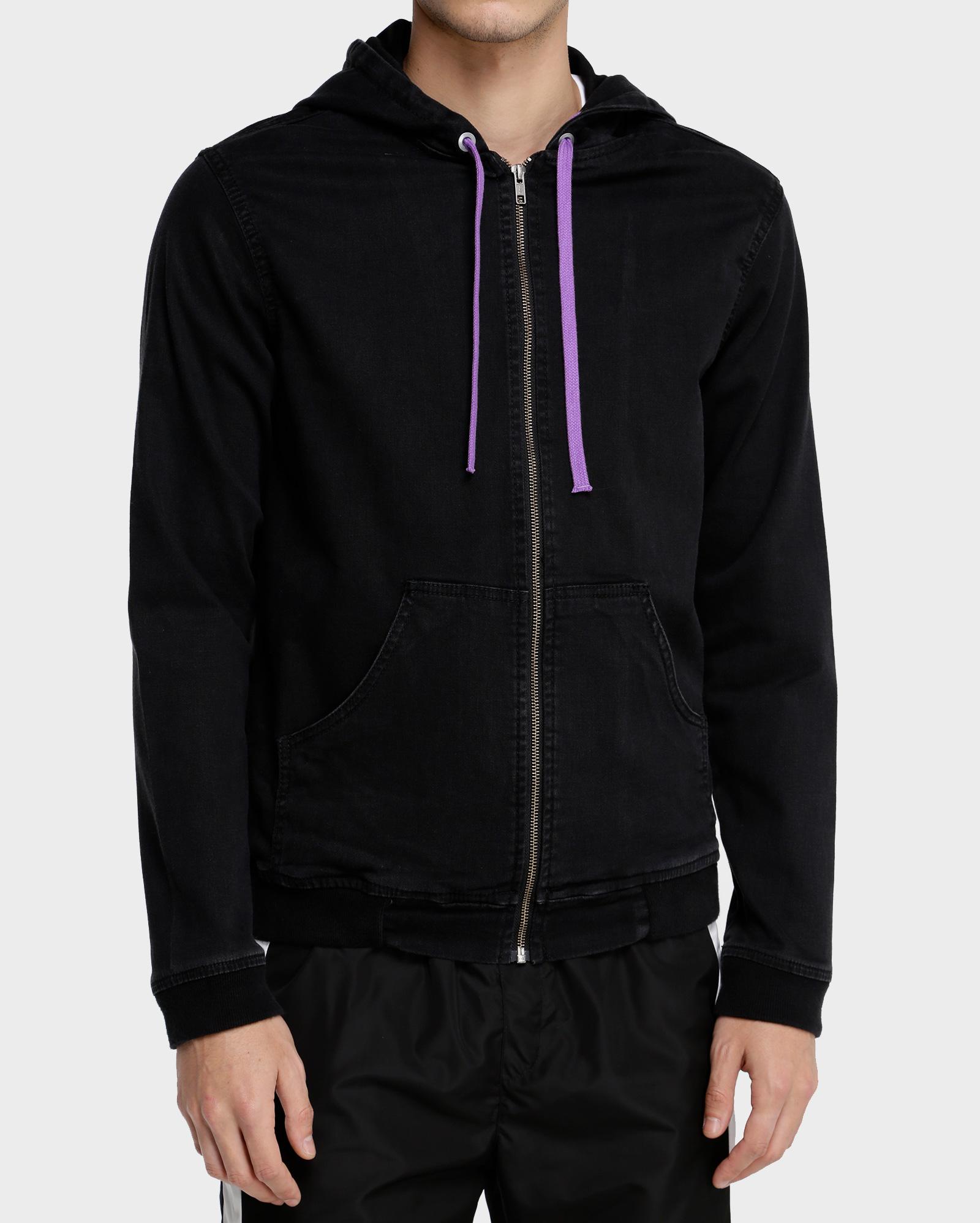 Riachuelo | Jaqueta Black Jeans Capuz - Preto