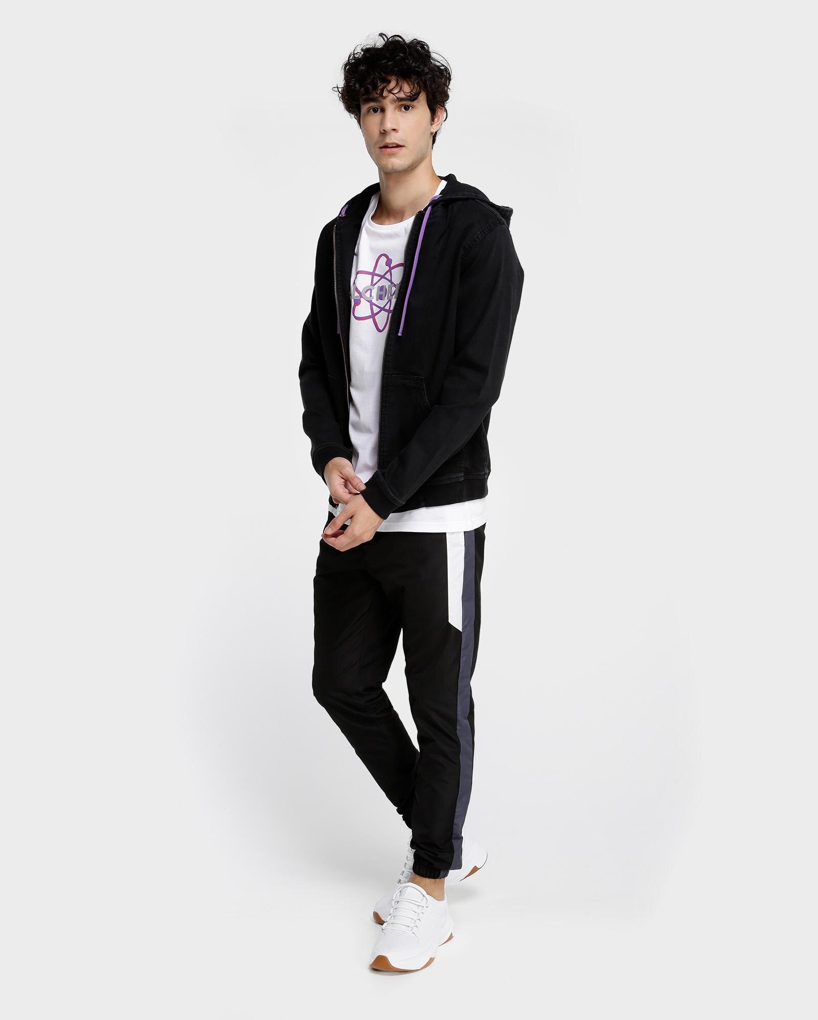 Riachuelo | Jaqueta Black Jeans Capuz - Preto