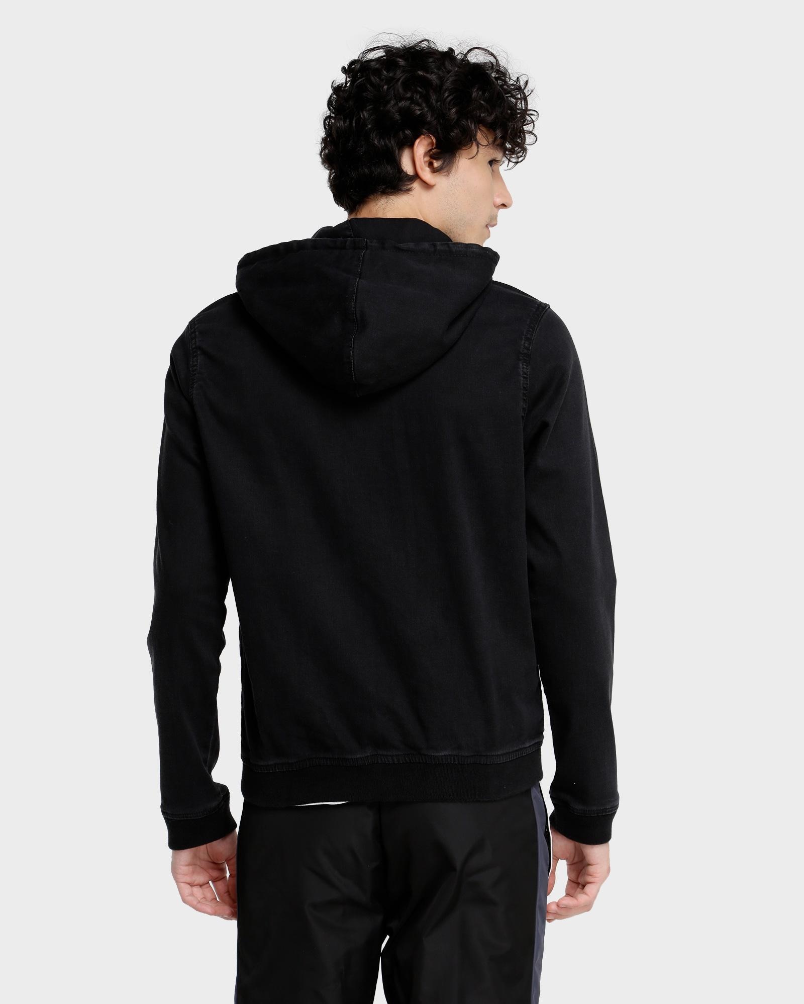 Riachuelo | Jaqueta Black Jeans Capuz - Preto