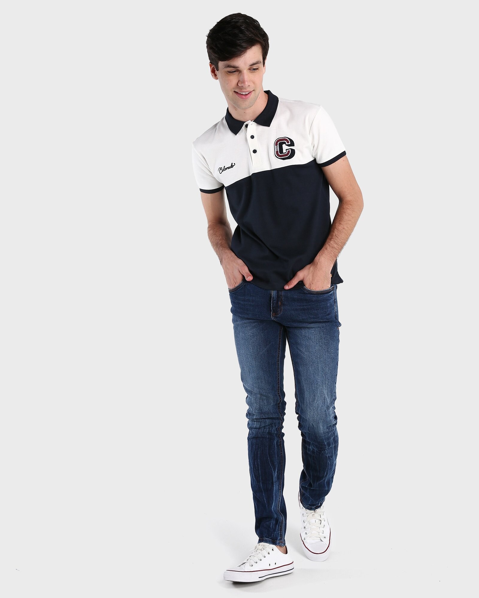 Riachuelo | Polo Colorado - Azul Marinho
