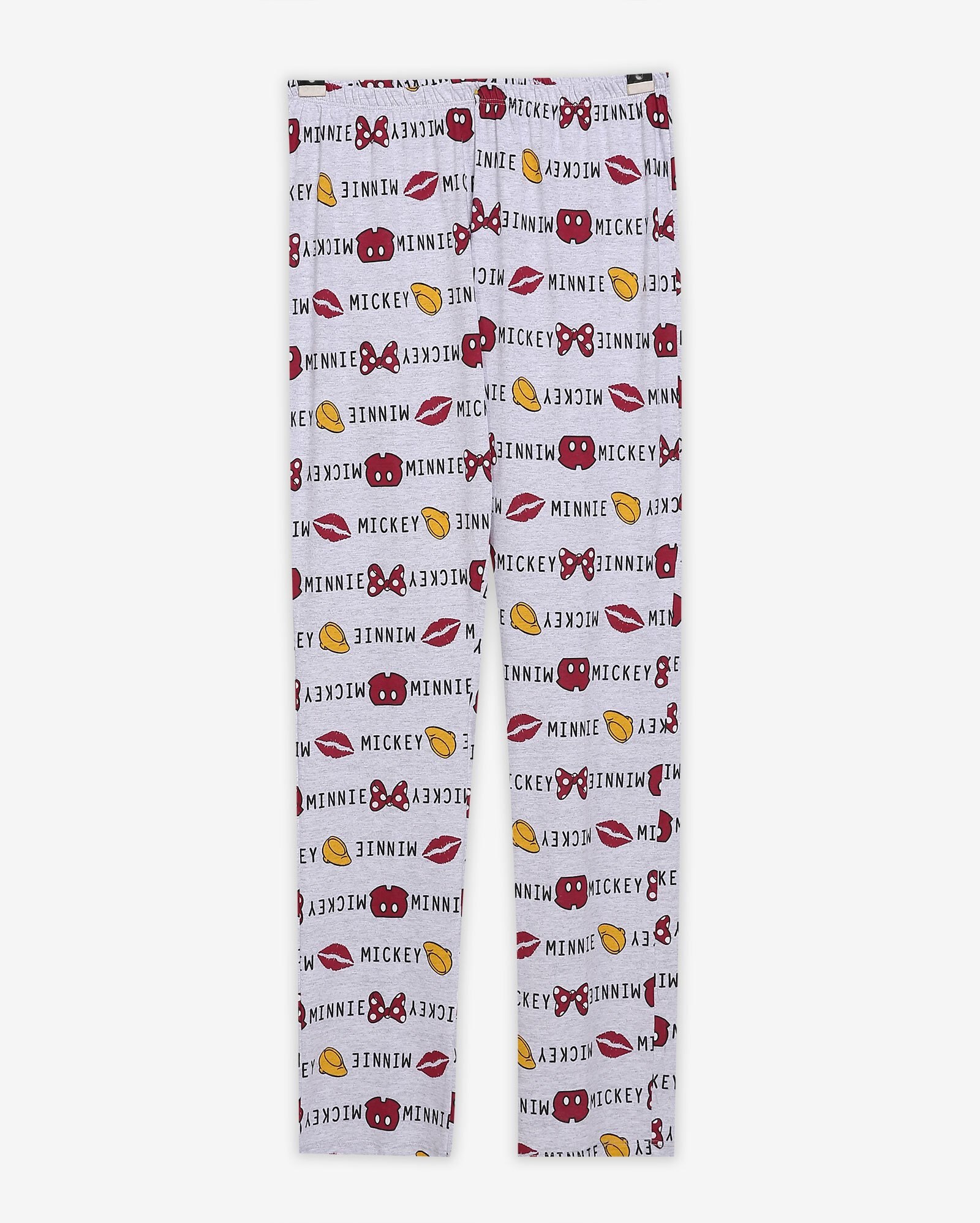 Riachuelo | Pijama Longo Malha Mickey e Minnie Cinza Mescla