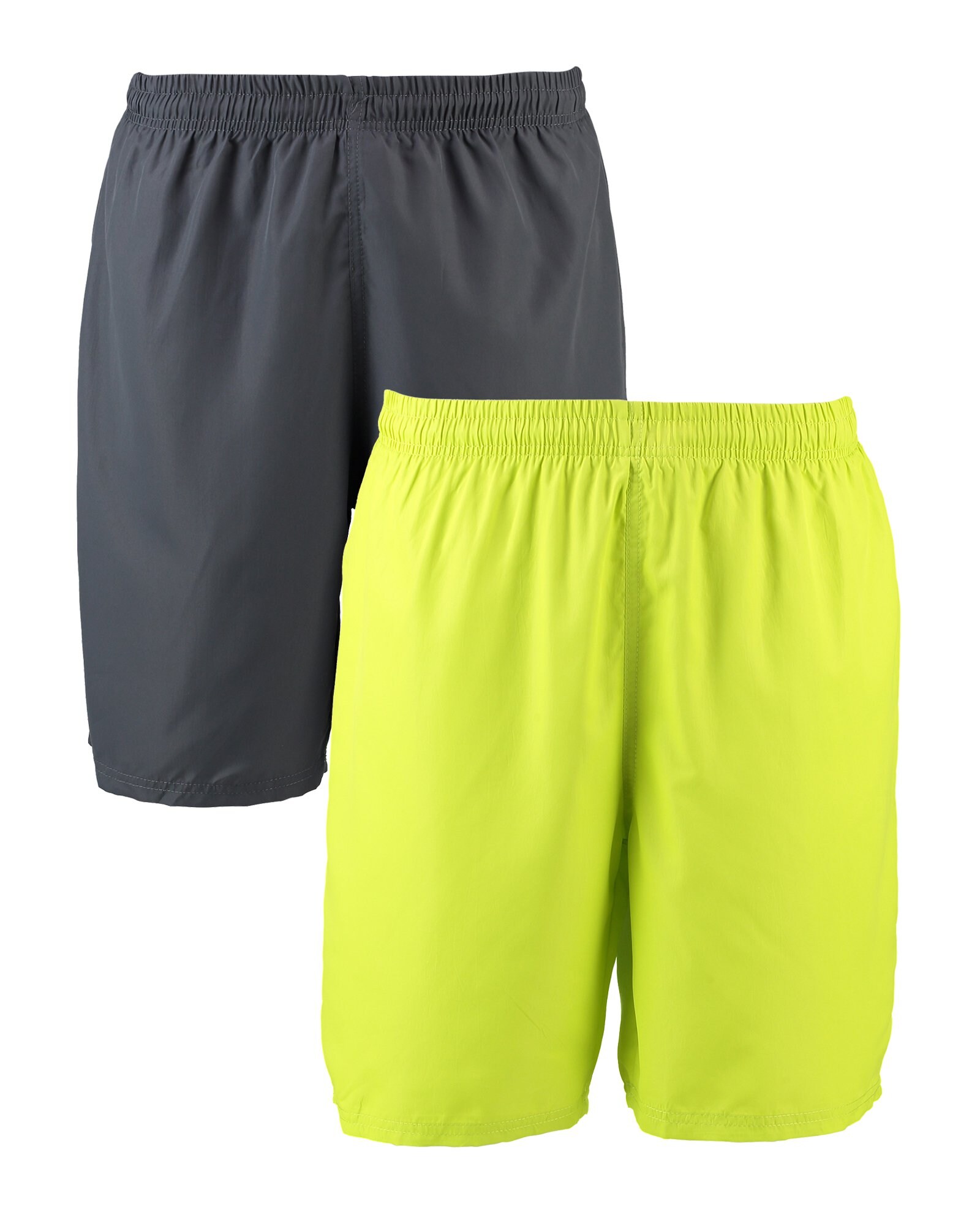 Riachuelo | Kit Bermuda Esportiva 2 Peças Tactel - Cinza/Verde Neon