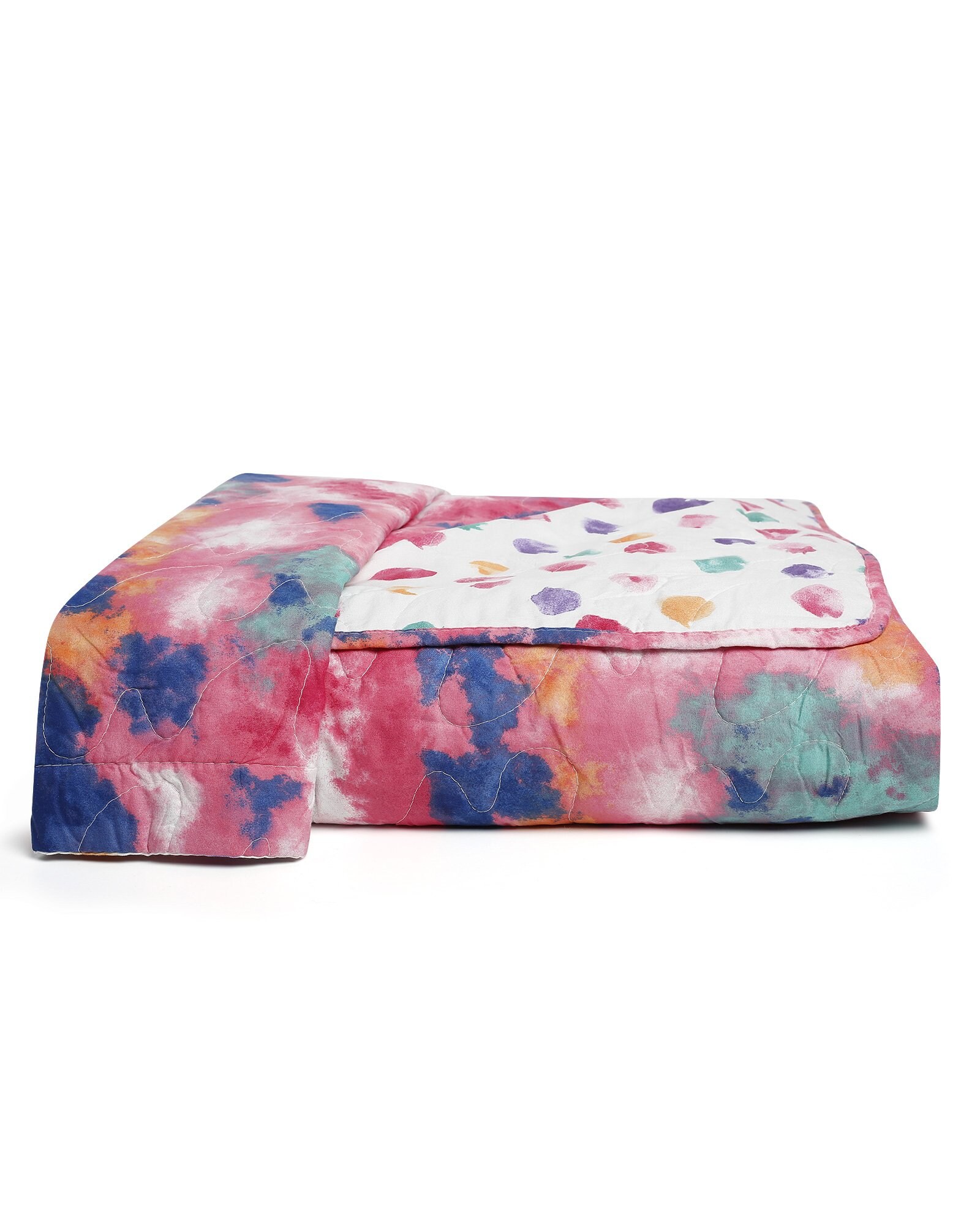 Riachuelo | Kit Colcha Solteiro Dupla Face Matelada Tie Dye Neli AK ...