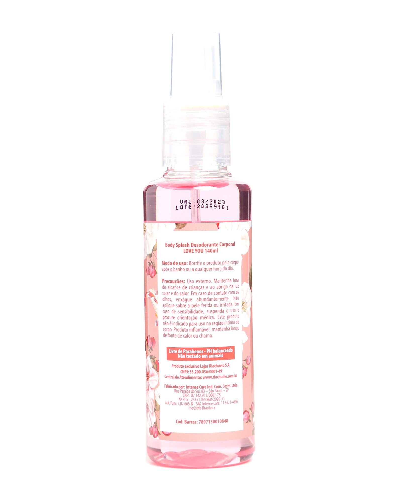 Riachuelo | Kit Love You Body Splash be.U 140ml + Loção Hidratante ...