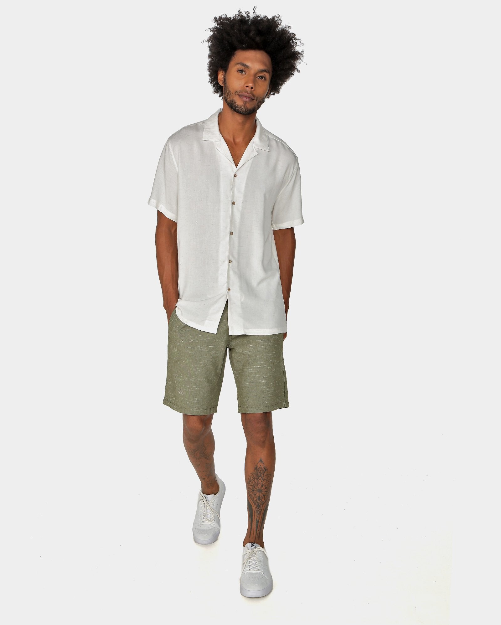 Riachuelo | Bermuda Jeans Color Slim Elástico Verde Pool by Riachuelo