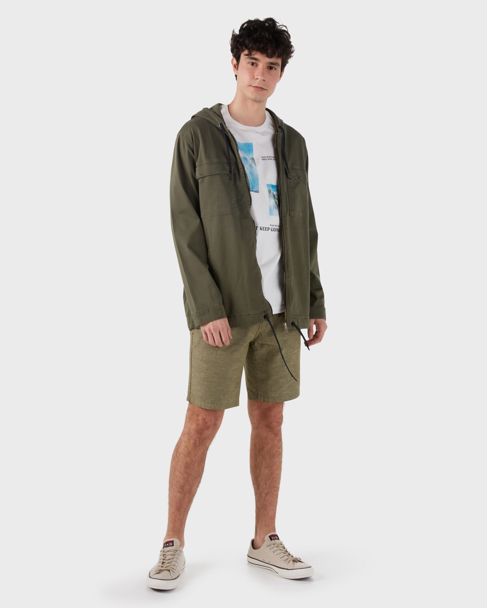 Riachuelo | Bermuda Jeans Color Slim Elástico Verde Pool by Riachuelo