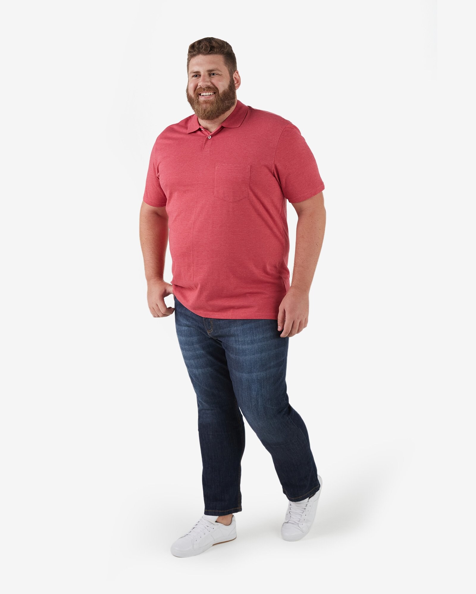 Riachuelo | Camisa Polo Masculina Plus Size Básica Bolso Malha Rosa ...