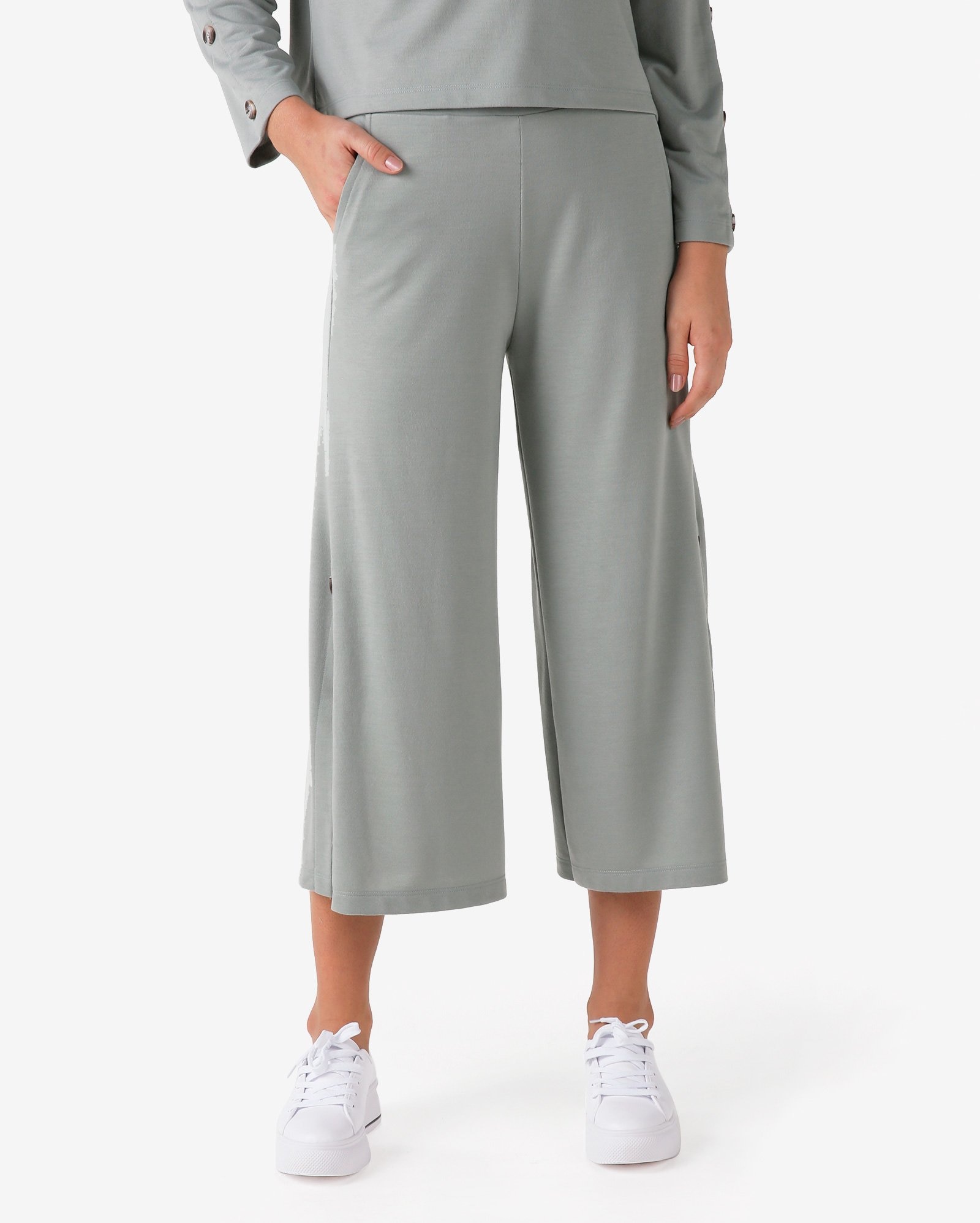 Riachuelo | Calça Feminina Pantacourt Verde Menta Ak by Riachuelo